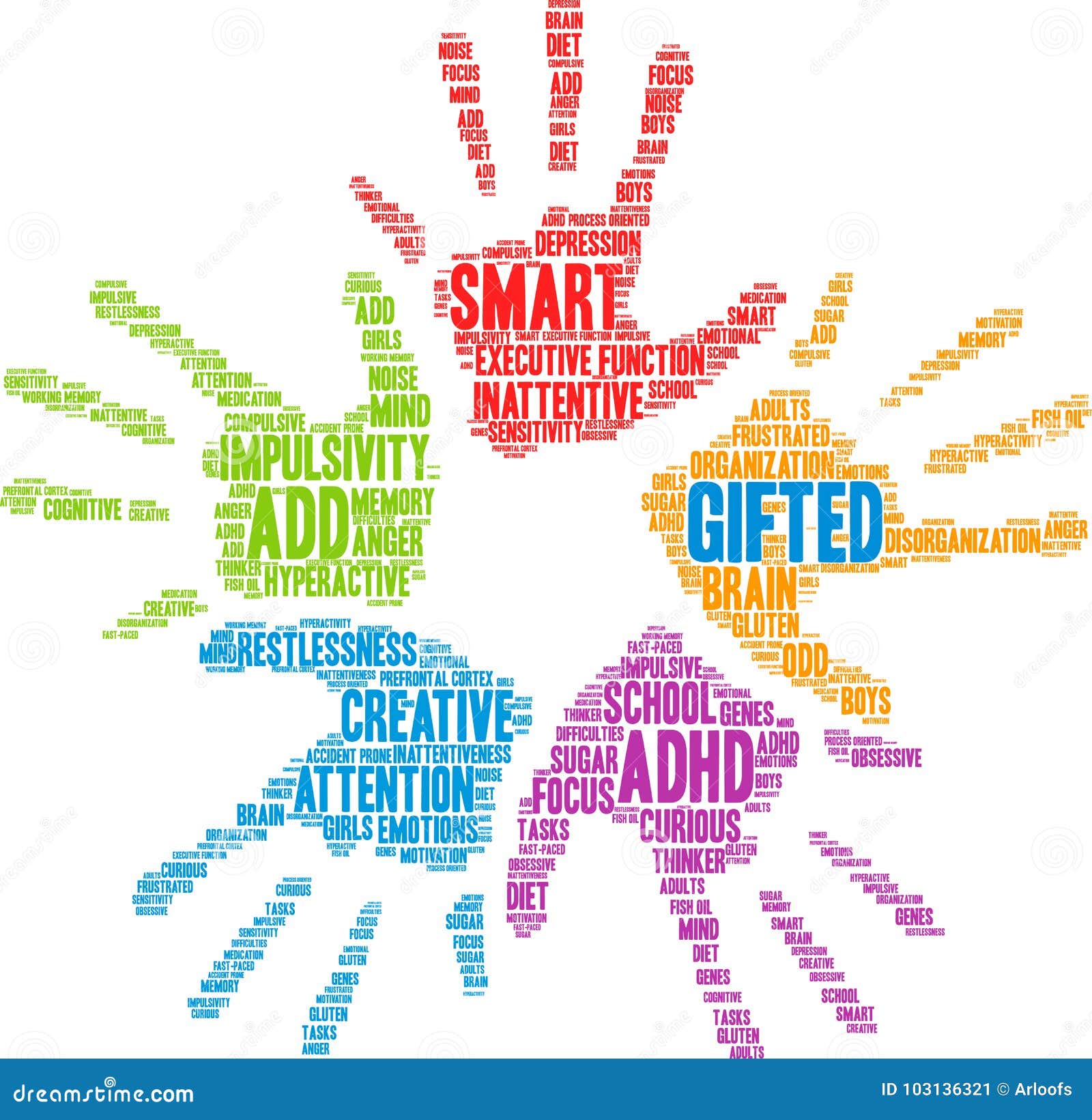Gifted Word Cloud stock vector. Illustration of executive - 103136321