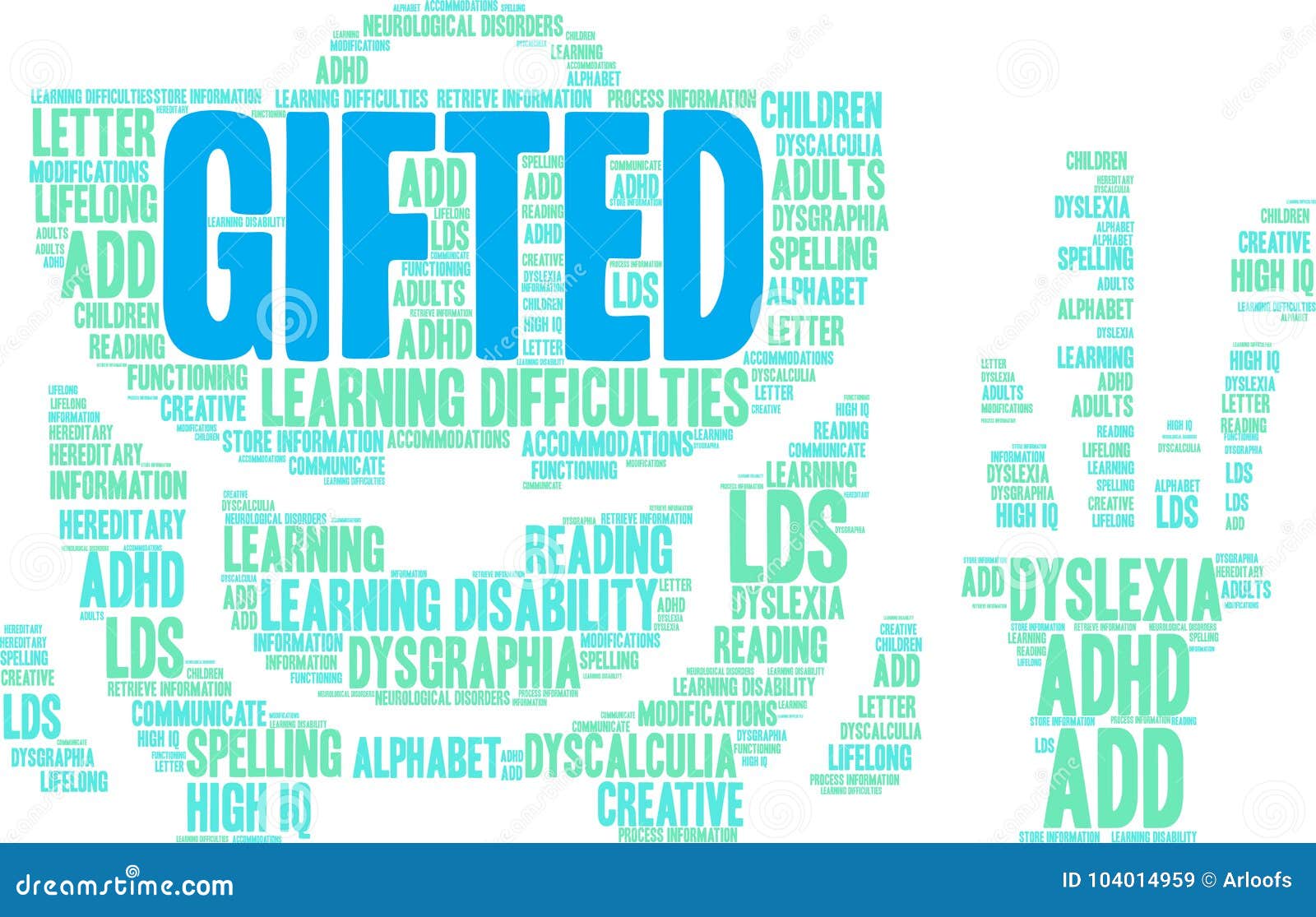 Gifted Word Cloud stock vector. Illustration of gifted - 104014959