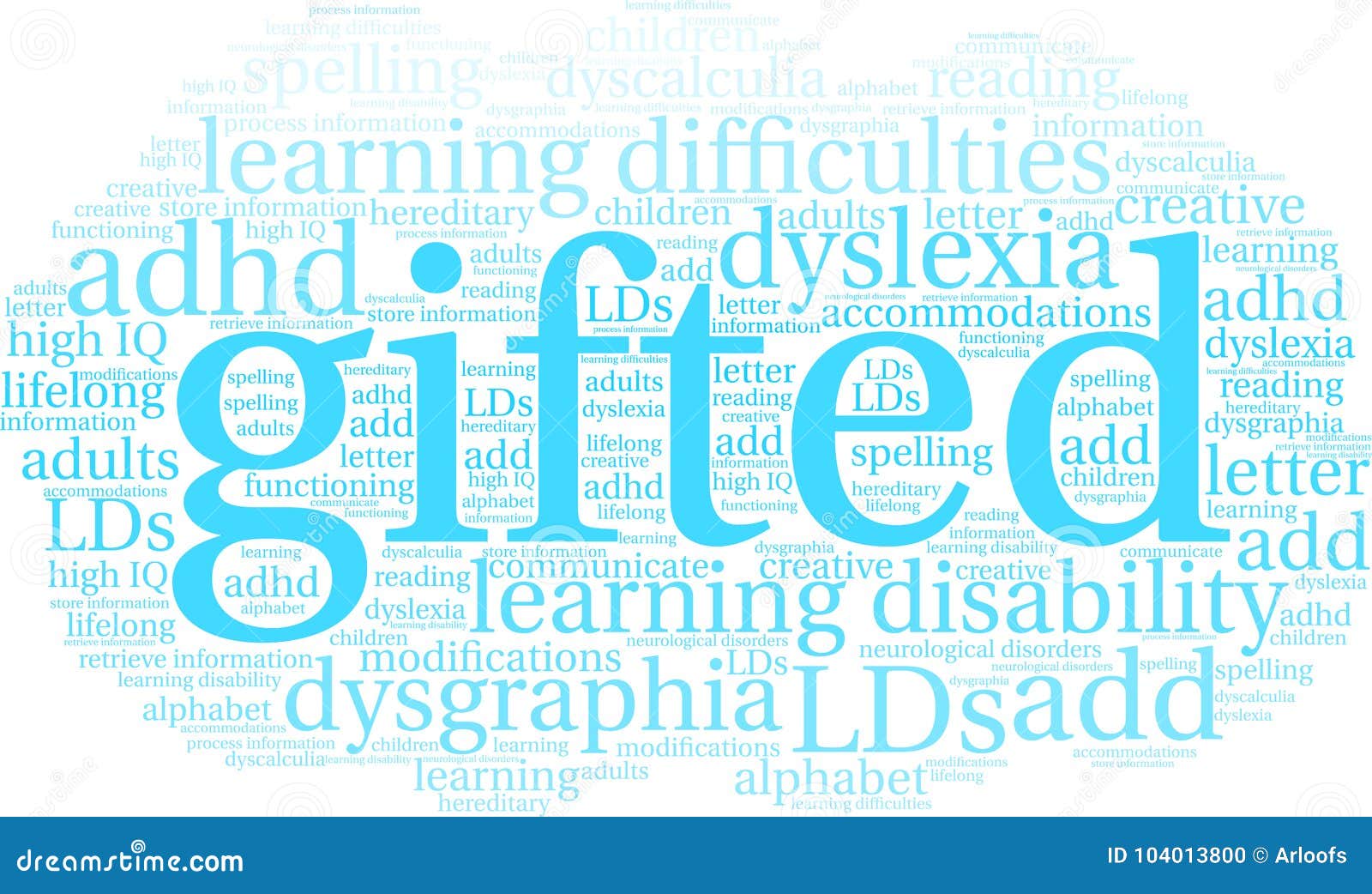 Gifted Word Cloud Royalty-Free Stock Photo | CartoonDealer.com #104012601