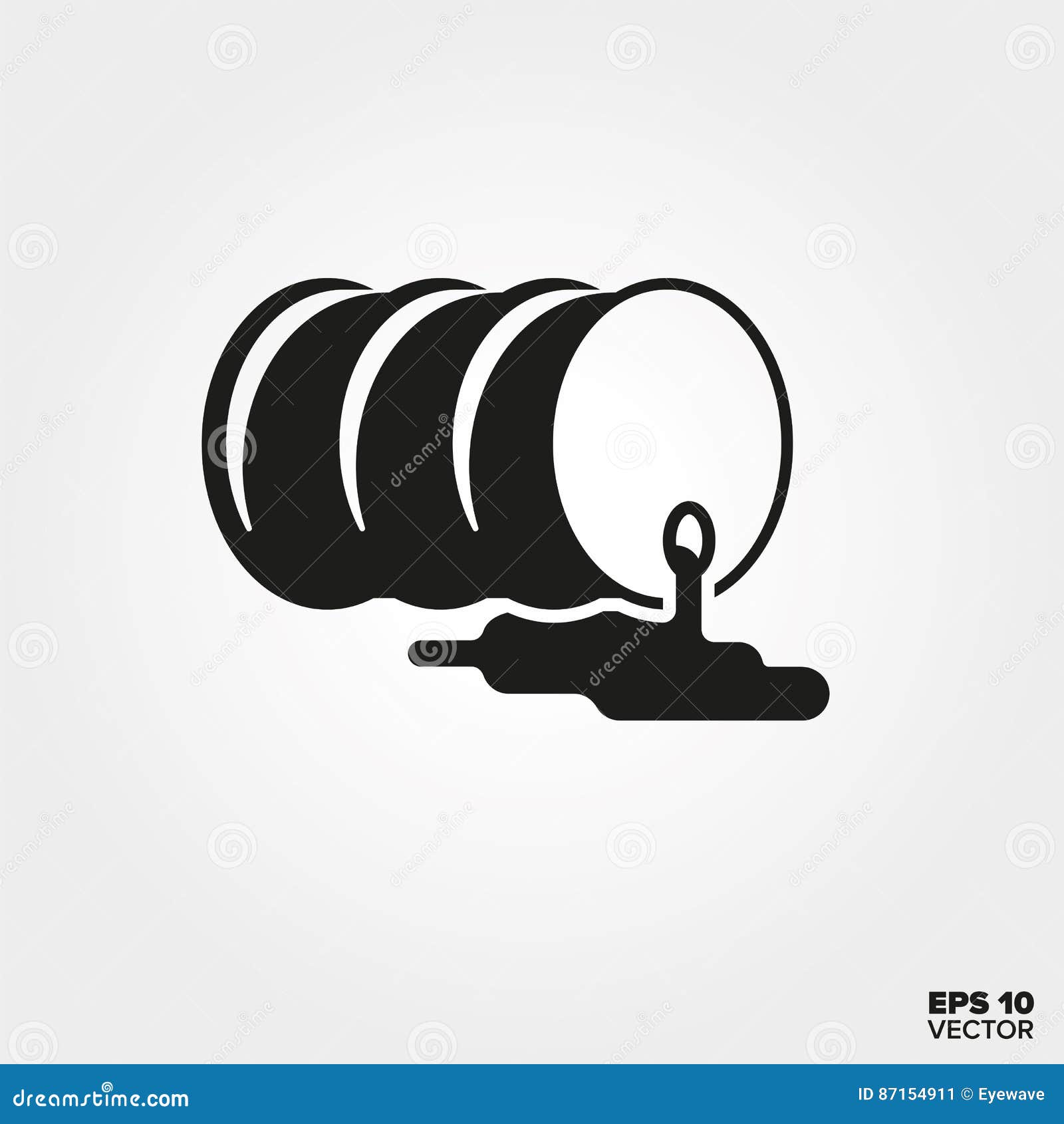 Giftig Afvalpictogram Lek Olievatsymbool Vector Illustratie ...