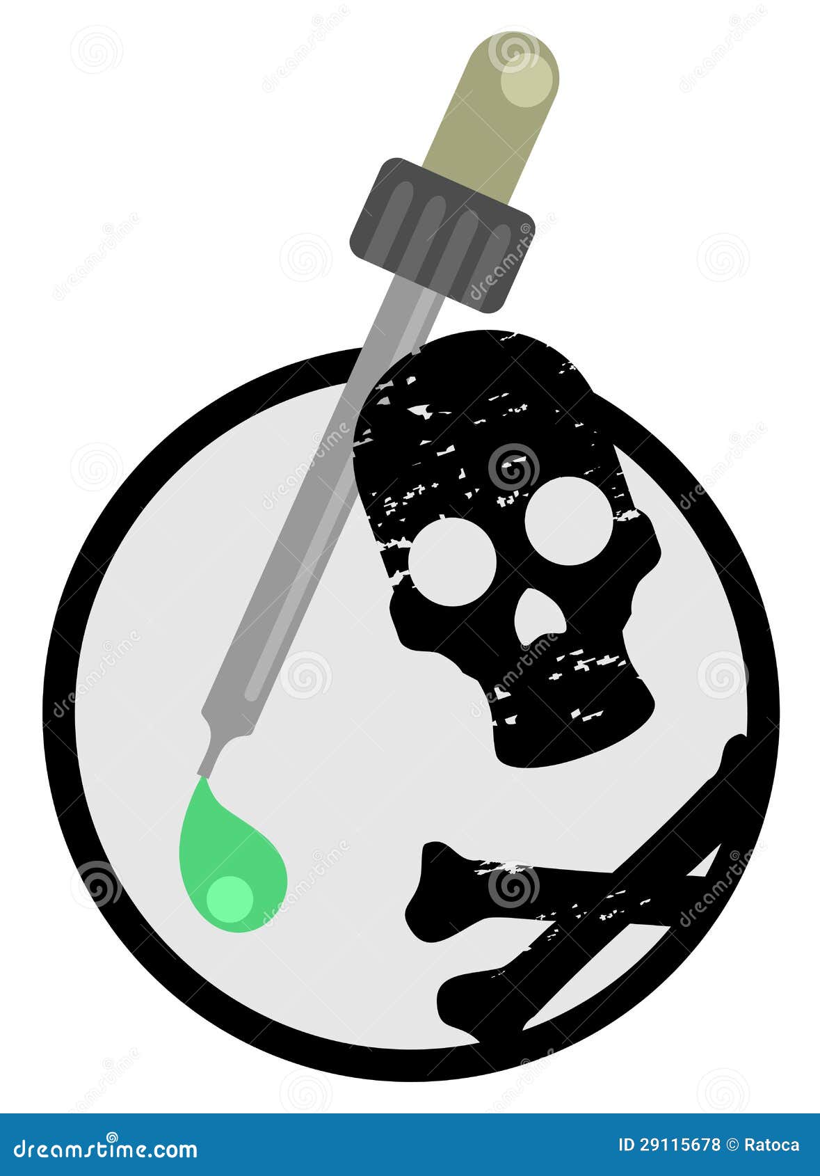 Giftig pictogram vector illustratie. Illustration of gevaarlijk - 29115678