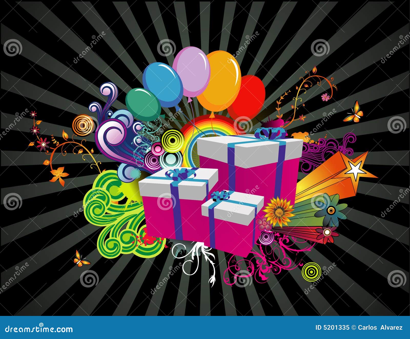 Gifts abstract vector stock vector. Illustration of textures - 5201335