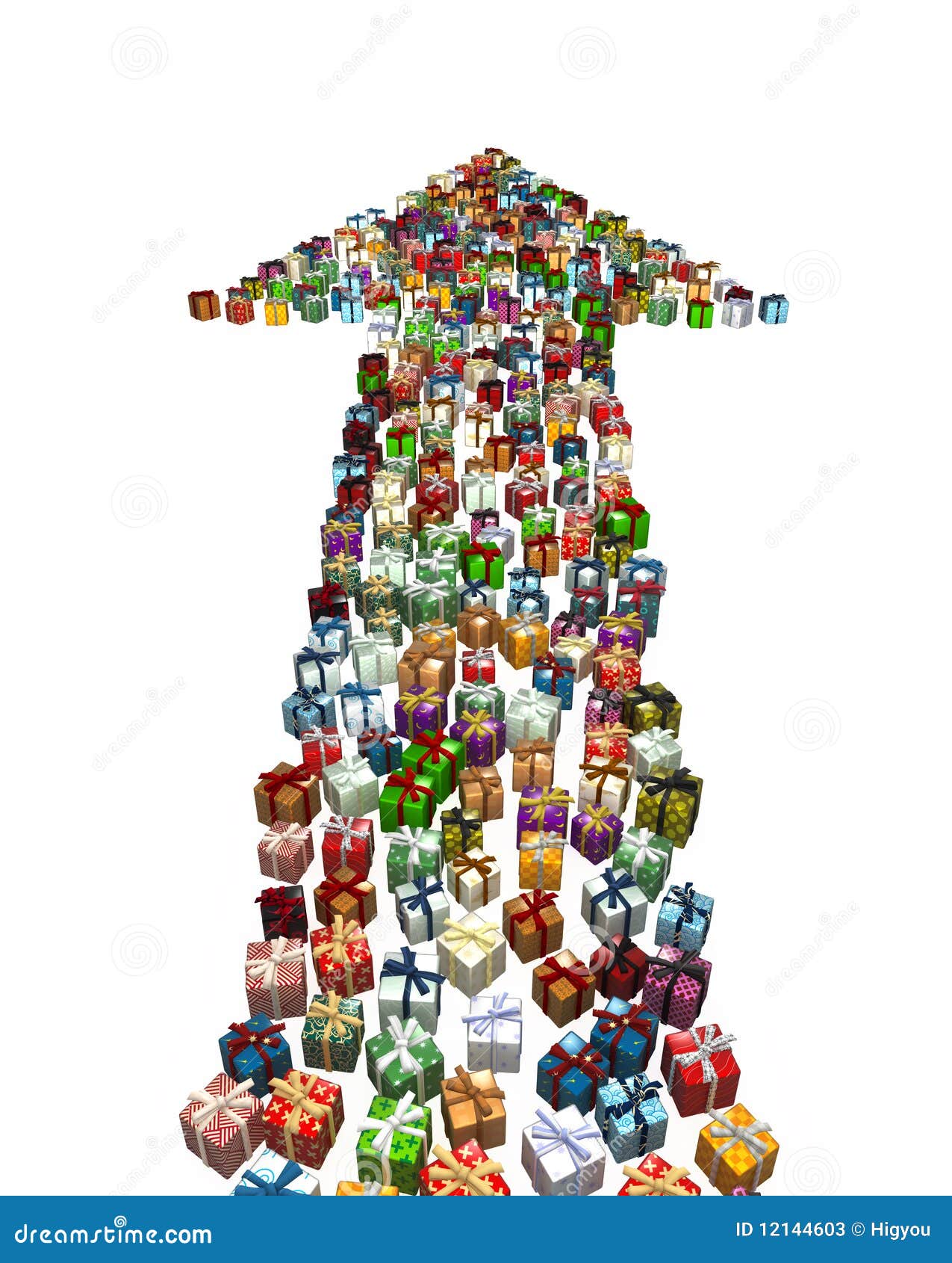 Gifts, Arrow stock illustration. Illustration of choice - 12144603