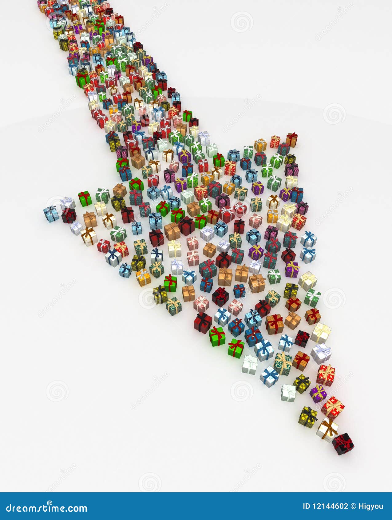 Gifts, Arrow Point stock illustration. Illustration of give - 12144602