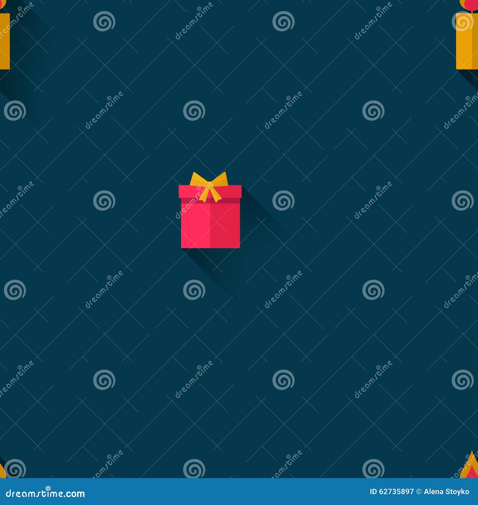 Gifts on a blue background stock illustration. Illustration of ...