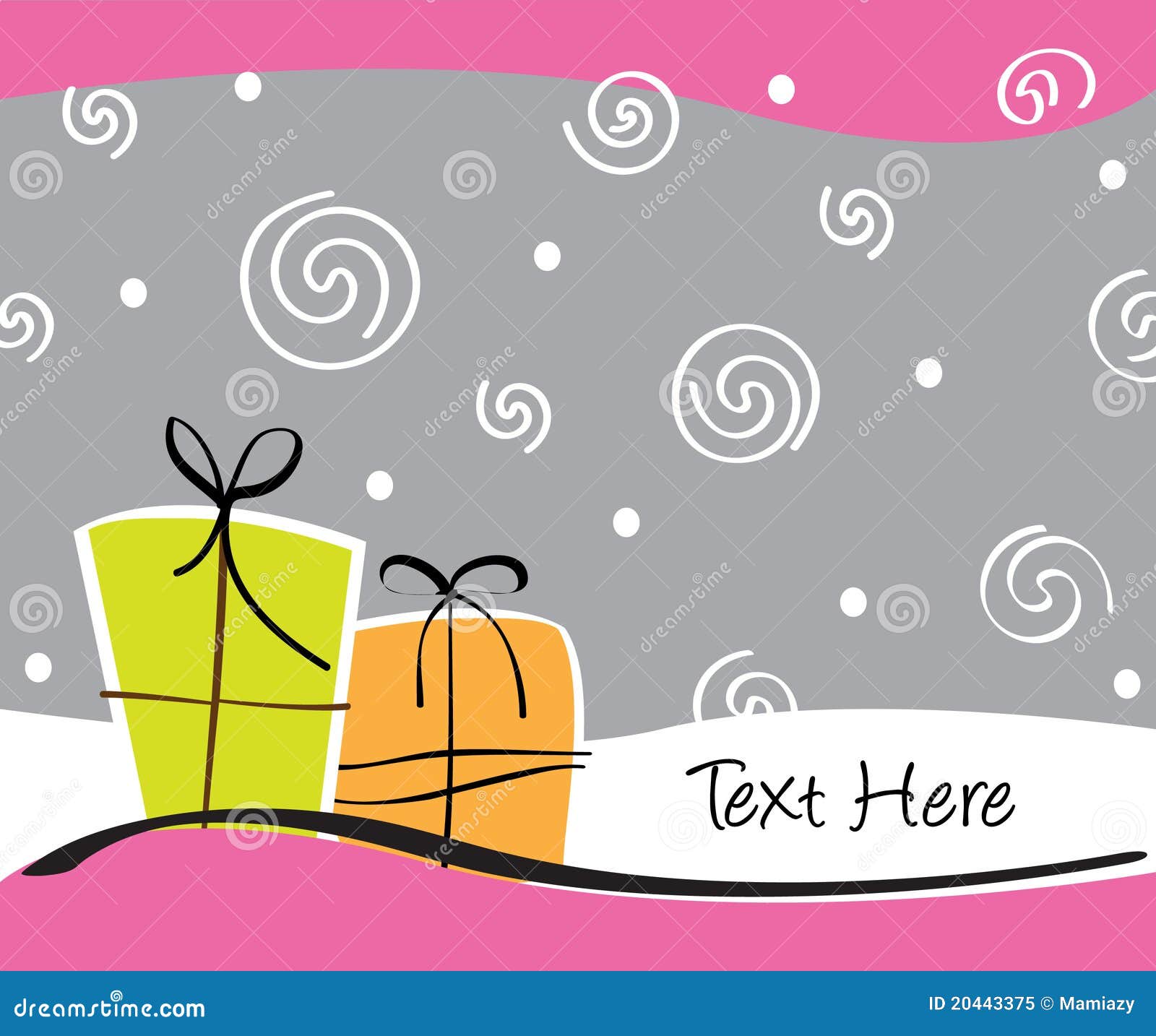 Gifts Card stock vector. Illustration of cute, abstract - 20443375