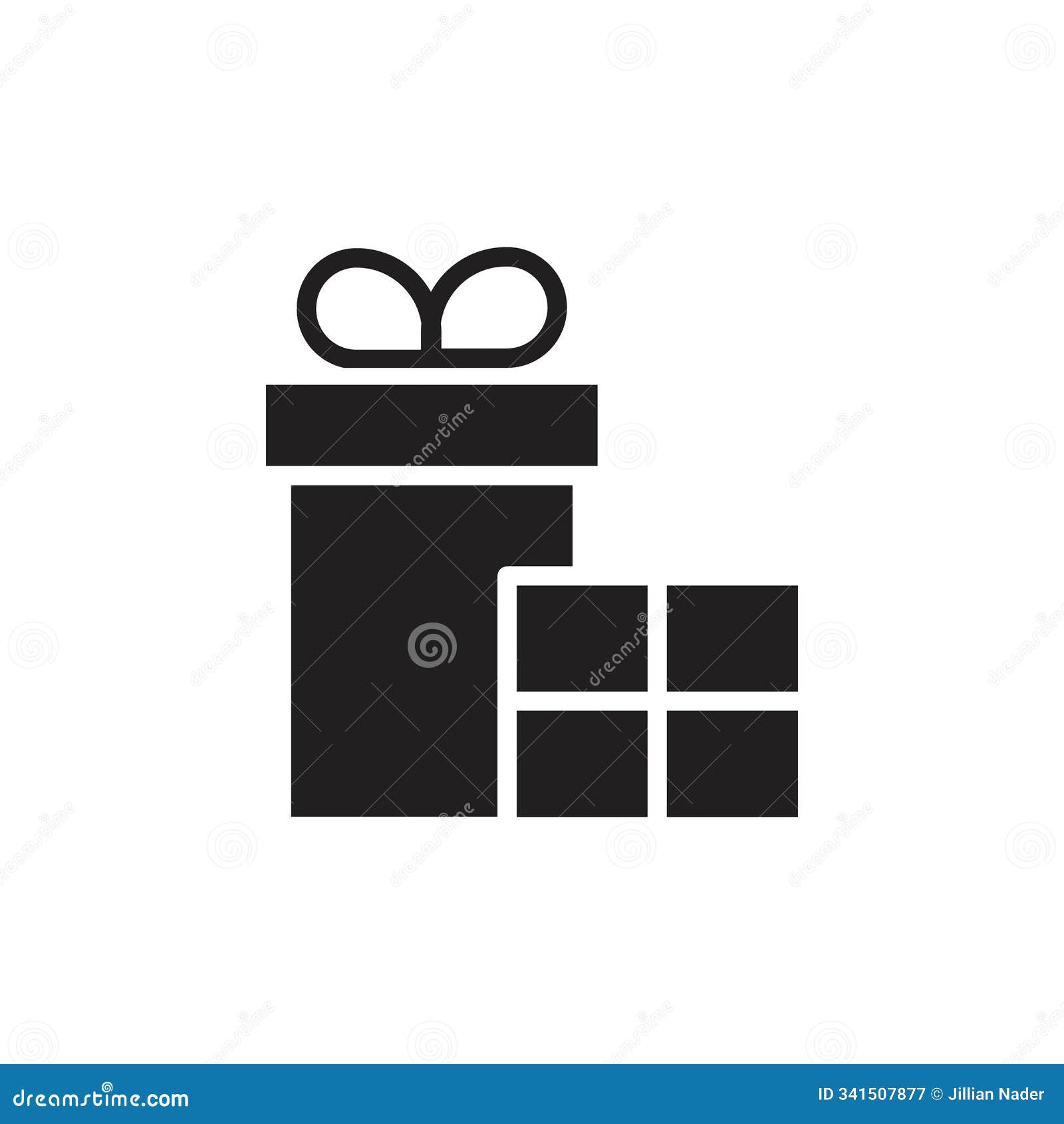 Gifts Icon Flat Line Illustration Stock Illustration - Illustration of ...