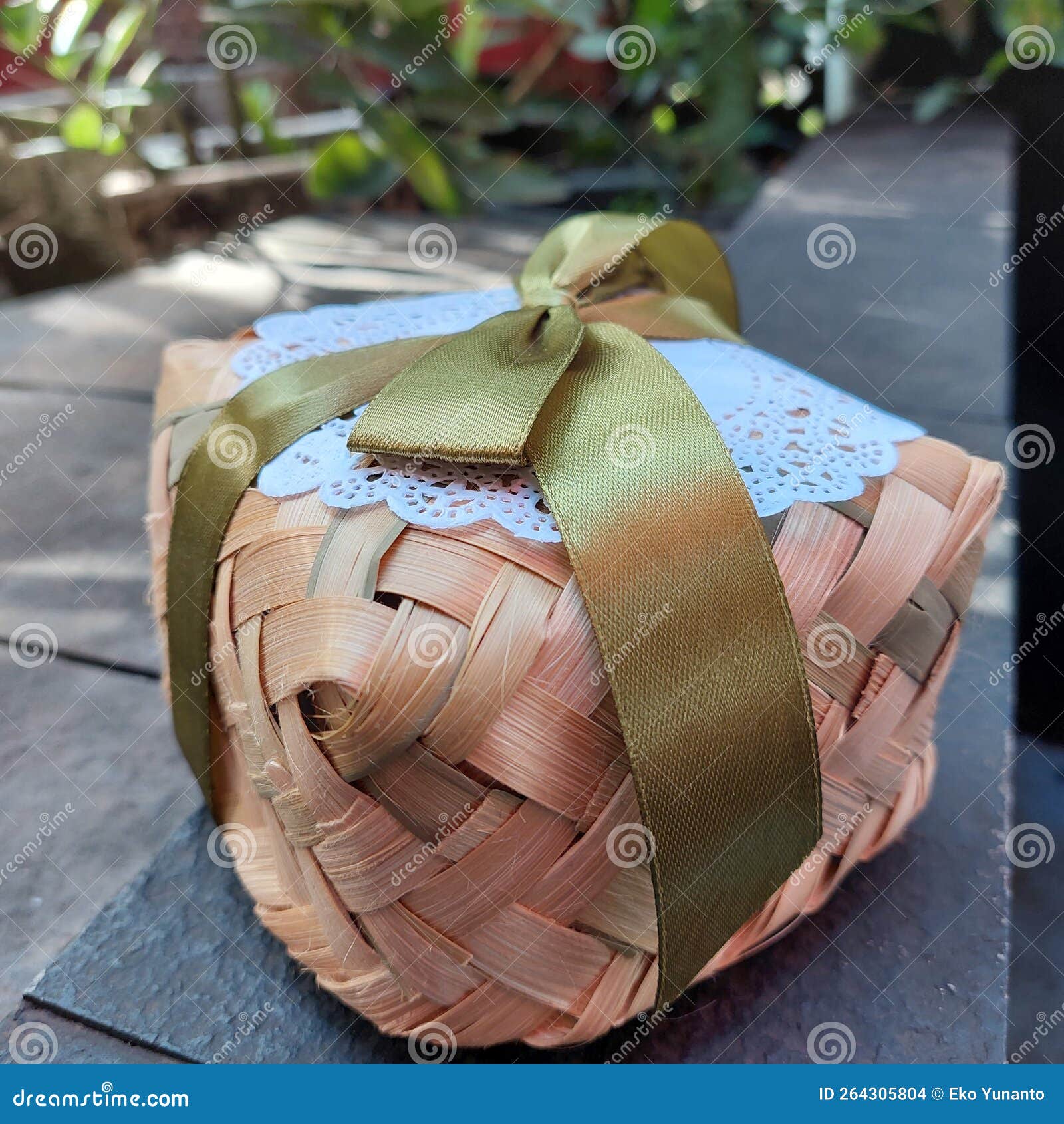 Gifts made of woven bamboo stock photo. Image of green - 264305804