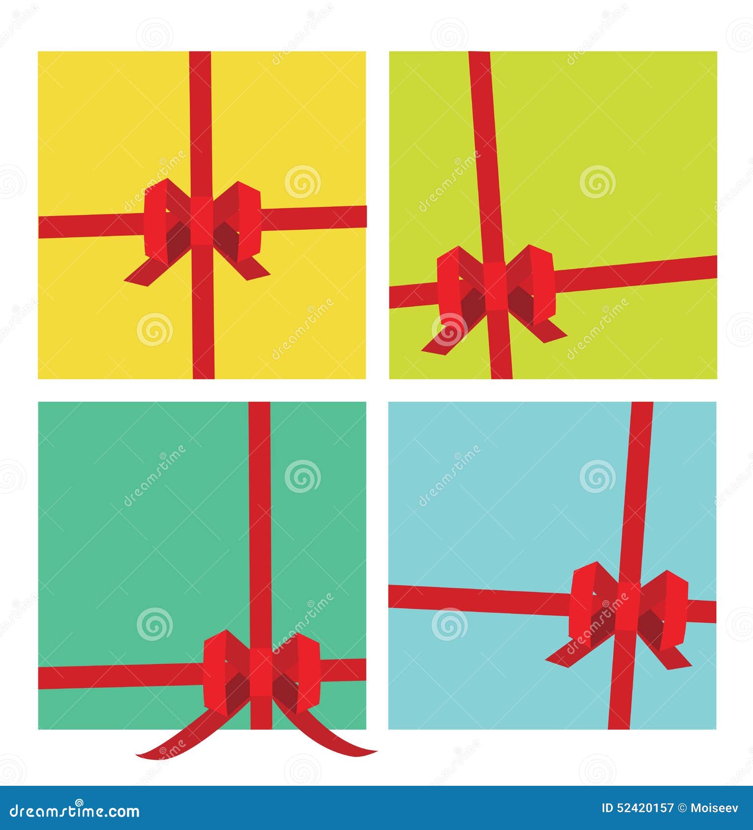 Gifts package ribbons stock vector. Illustration of decoration - 52420157