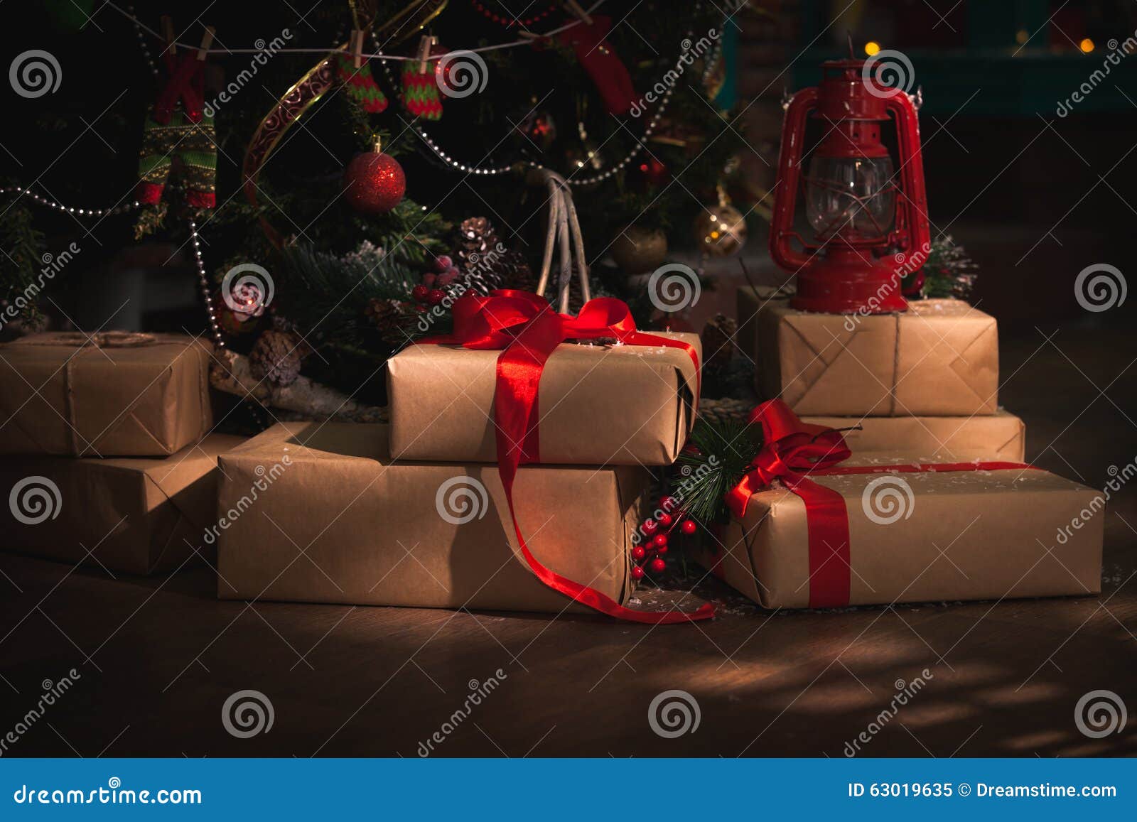Gifts Under the Christmas Tree Stock Image - Image of christmas ...