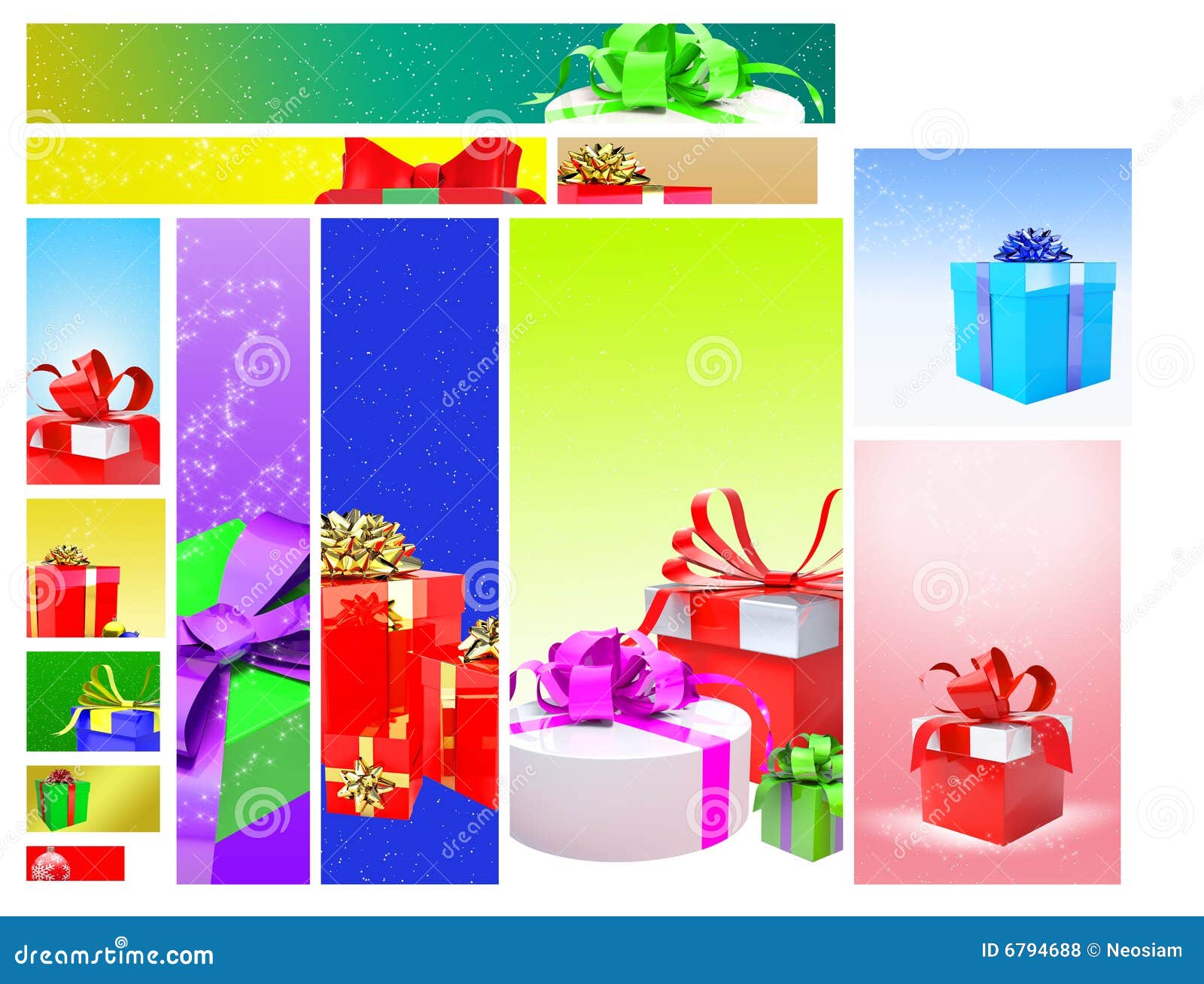 Gifts Web Banner Design Royalty Free Stock Photos - Image: 6794688