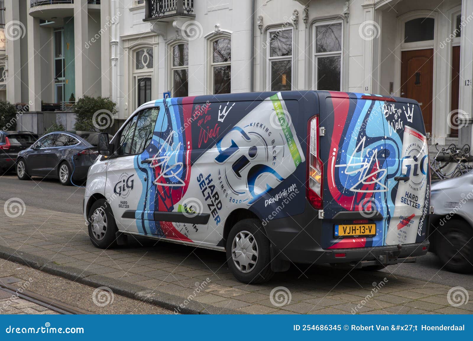 Gig Drink Company Van at Amsterdam the Netherlands 25-2-2022 Editorial ...