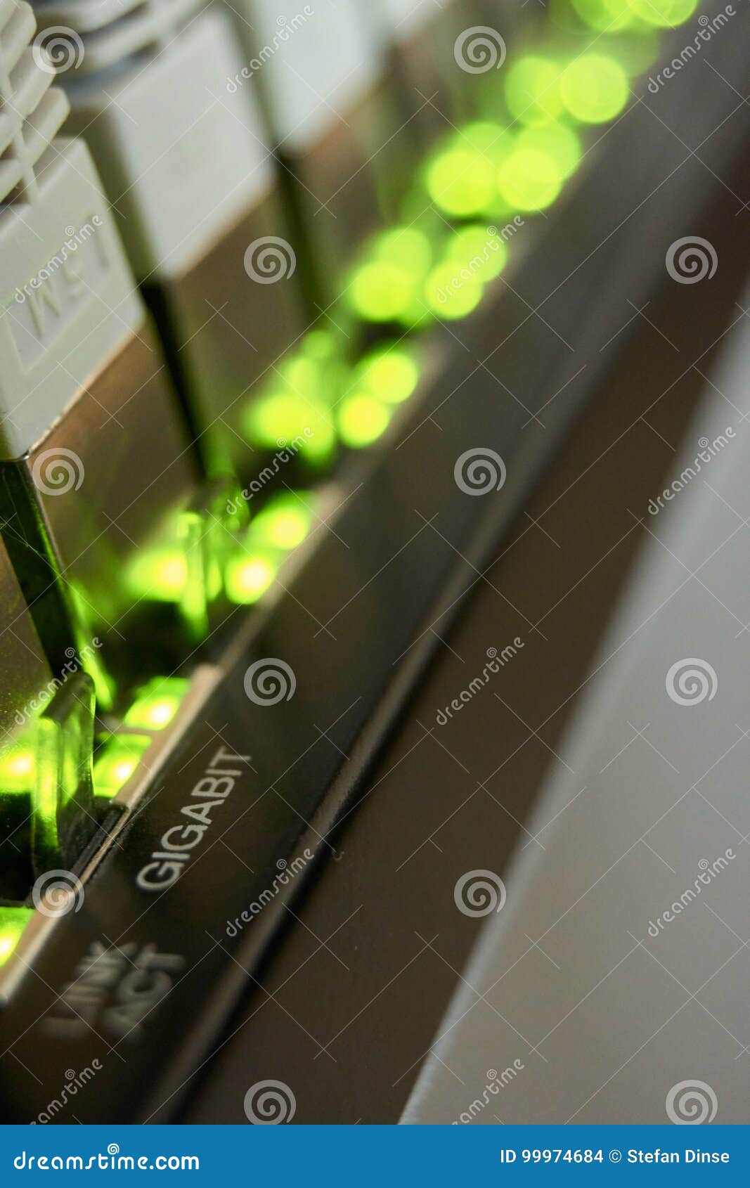 Gigabit Ethernet Connection Stock Photo - Image of connector, firewall ...