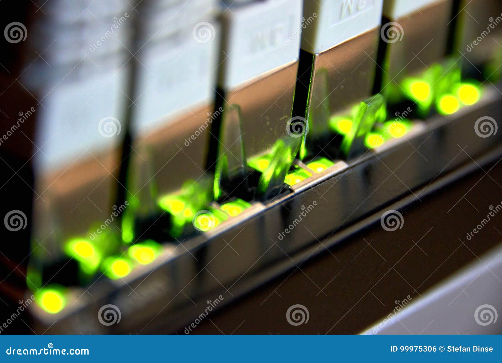 Gigabit Ethernet Connection Stock Photo - Image of center ...