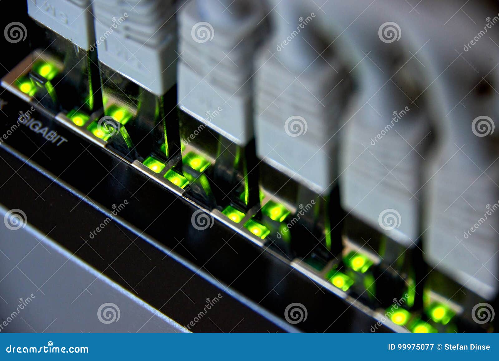Gigabit Ethernet Connection Stock Image - Image of connection ...