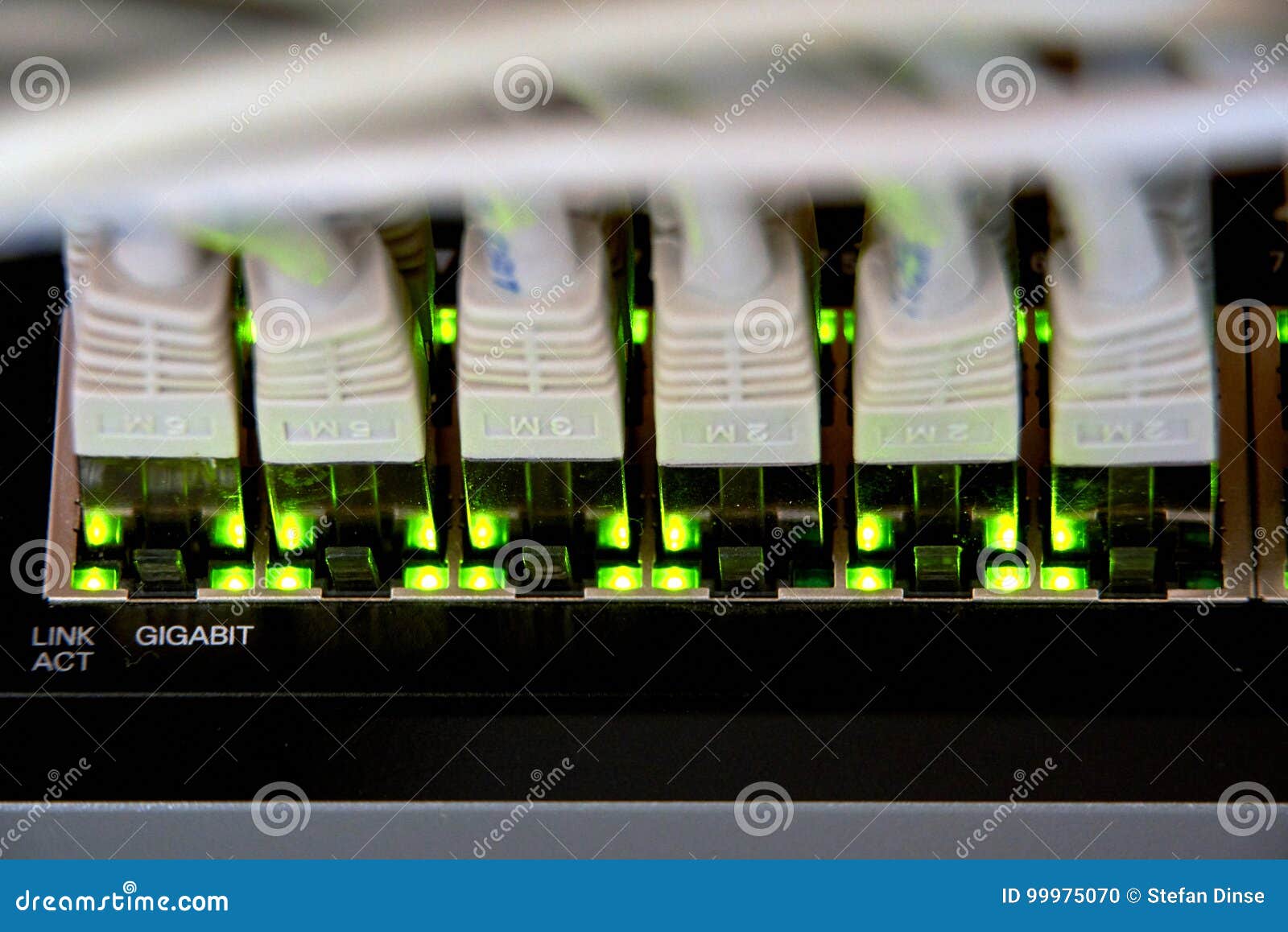 Gigabit Ethernet Connection Stock Photo - Image of rack, connection ...