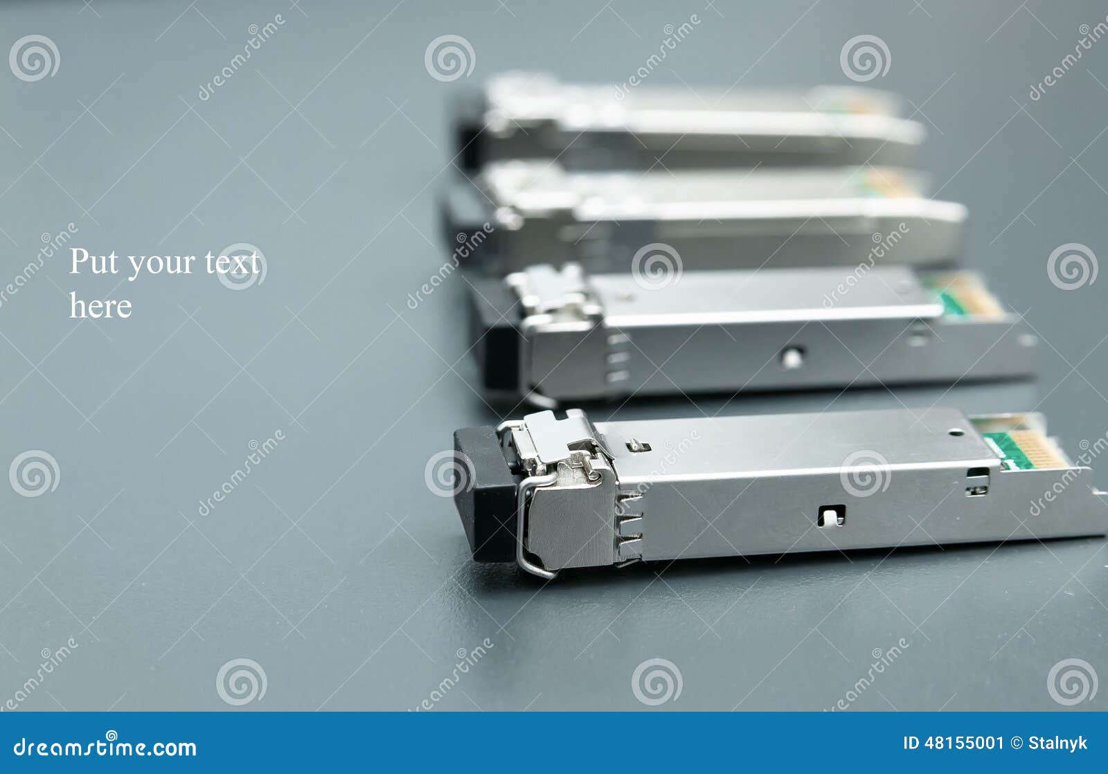 Gigabit SFP modules stock image. Image of business, fiber - 48155001