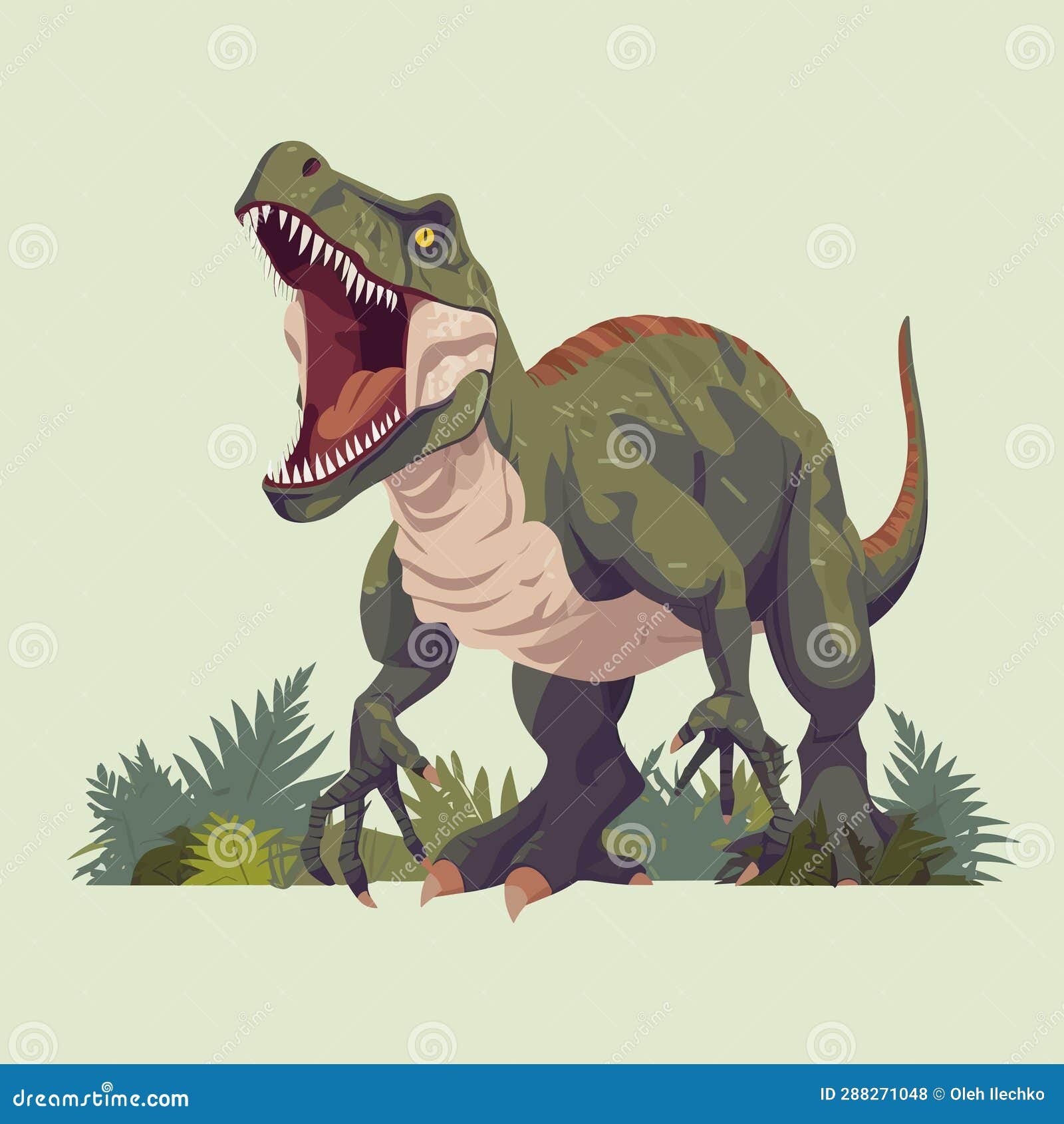 Giganotosaurus Vector Flat Minimalistic Isolated Illustration ...