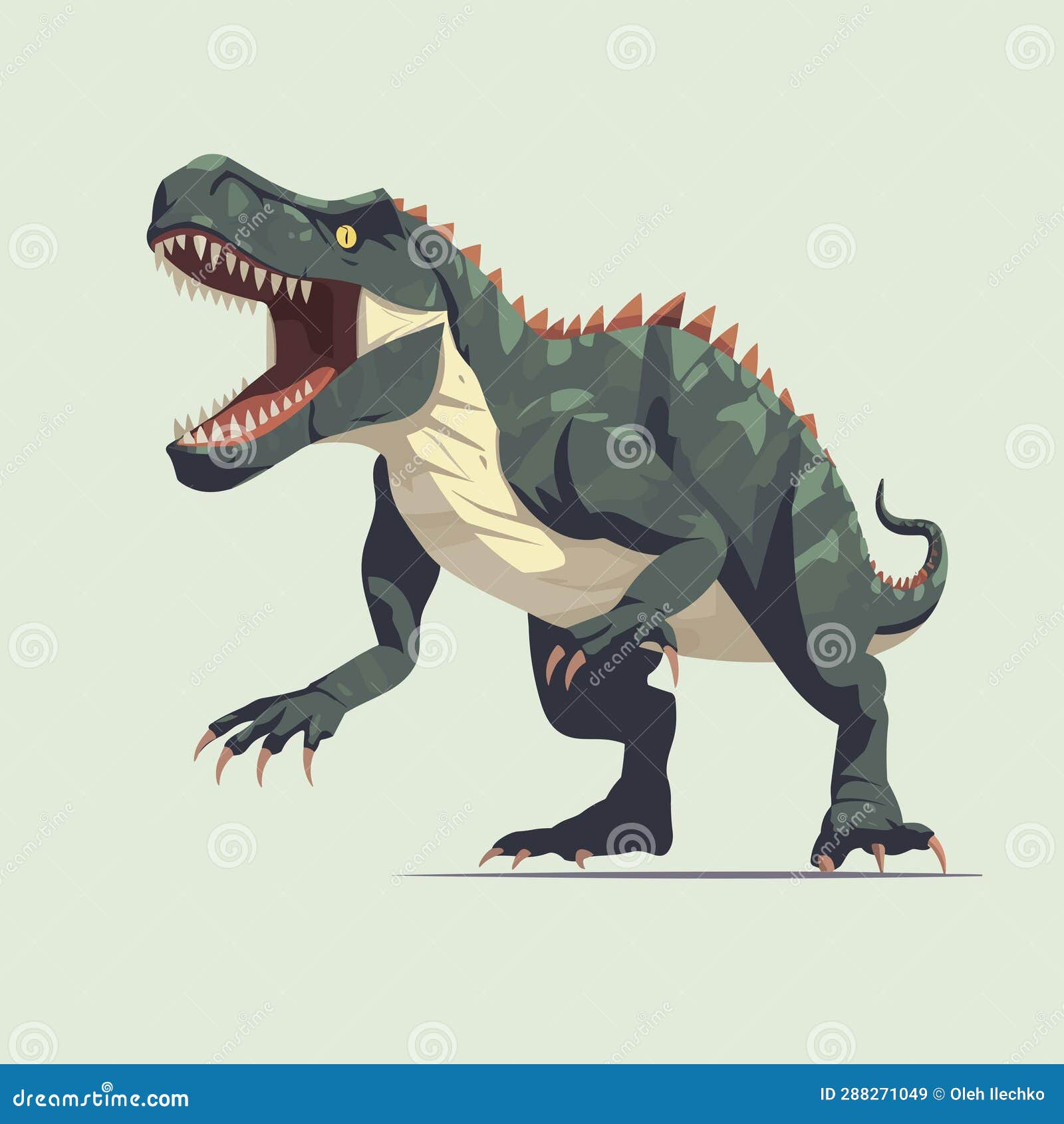 Giganotosaurus Vector Flat Minimalistic Isolated Illustration ...