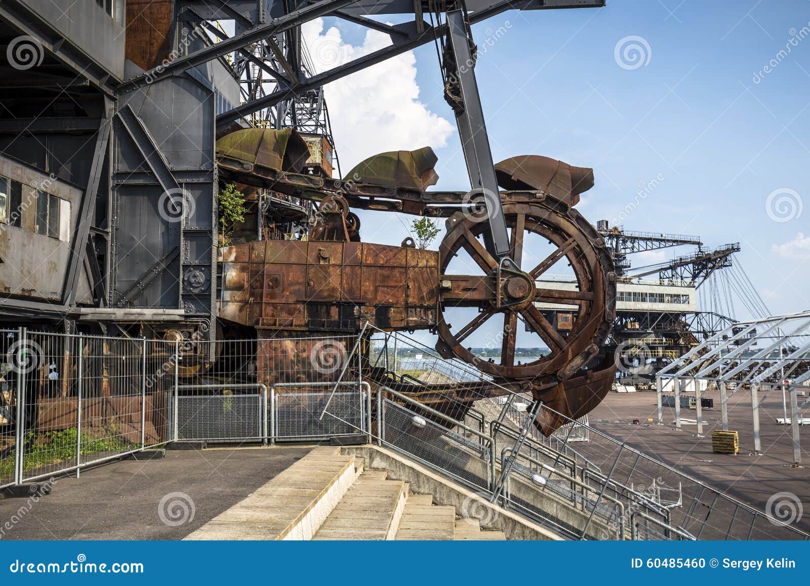 Gigantic Excavators in Disused Coal Mine Ferropolis, Germany Stock ...