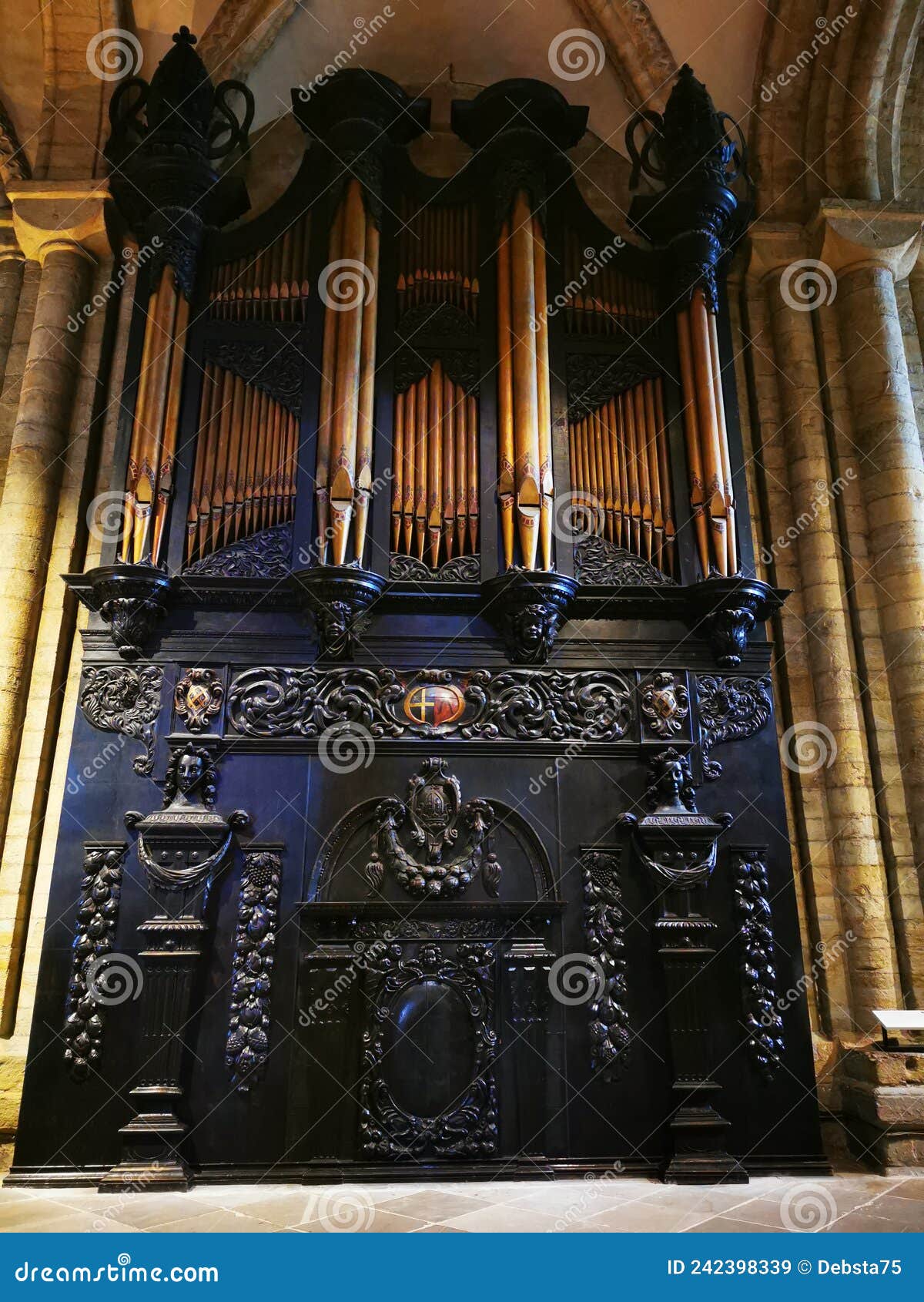 Gigantic Organ within Durham Cathedral Editorial Stock Image - Image of ...