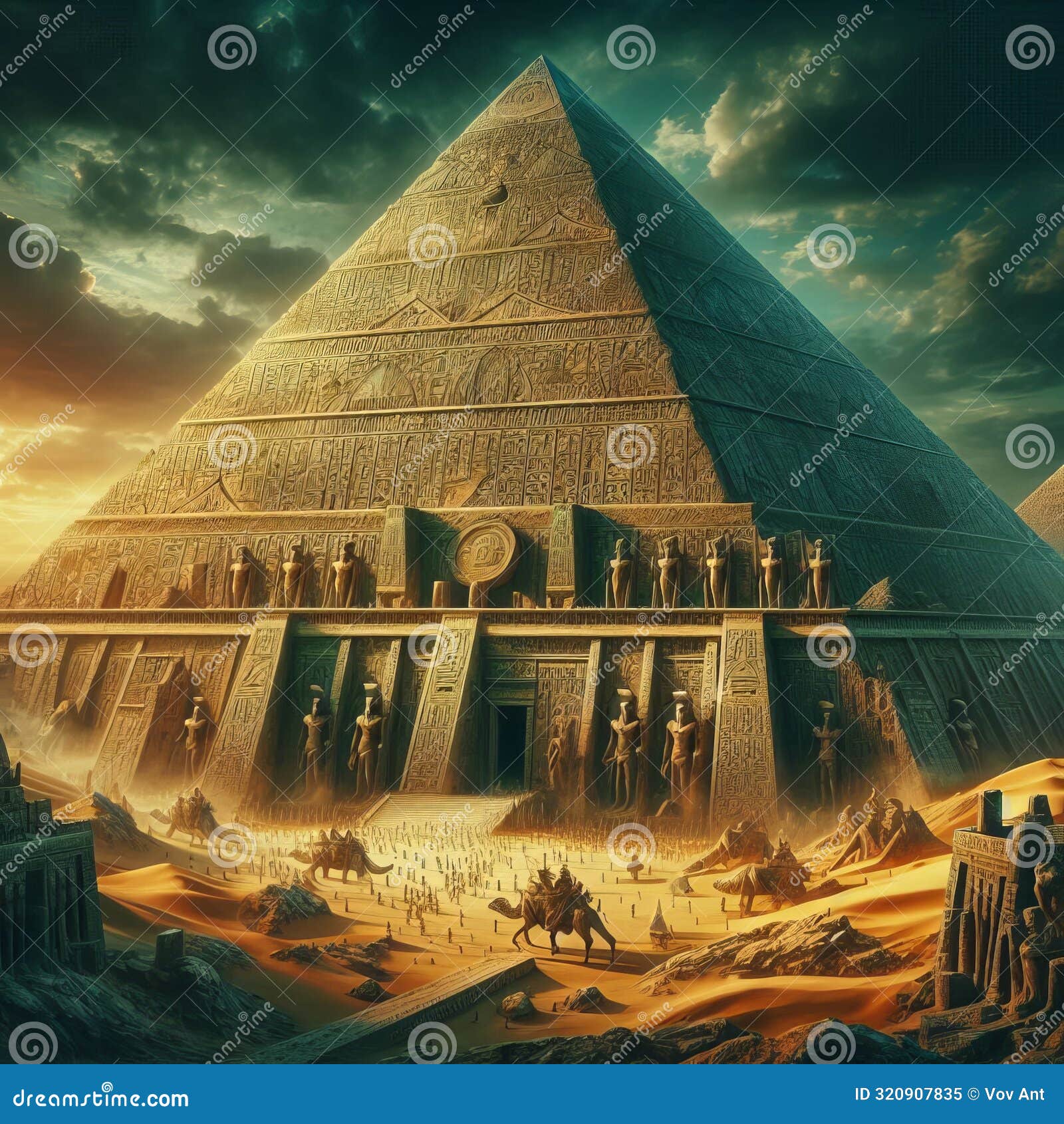 199 1. Gigantic Pyramids_ Massive Ancient Structures Built As T Stock ...
