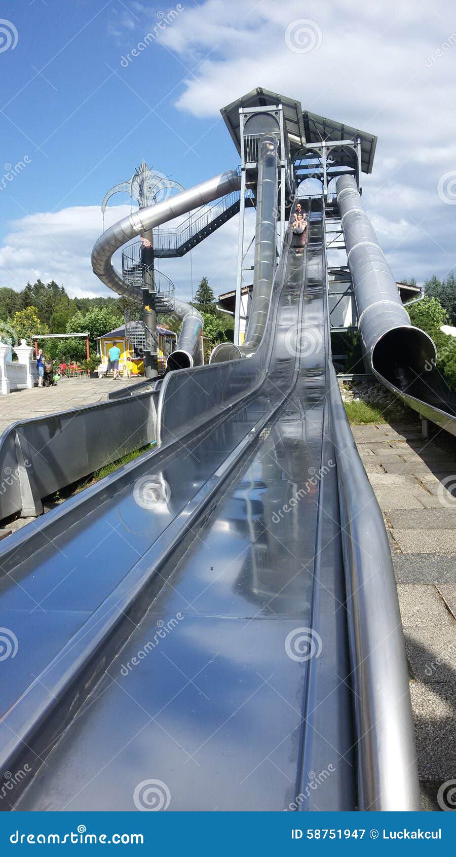 Gigantic slide stock image. Image of chute, park, funny - 58751947