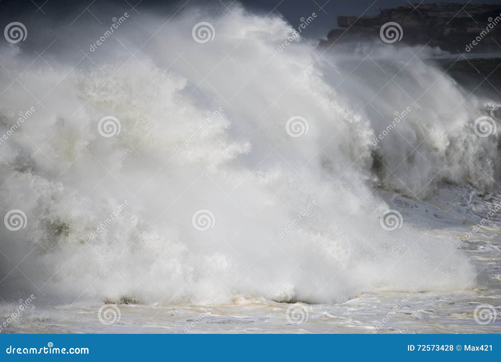 Gigantic beach break wave stock photo. Image of wild - 72573428