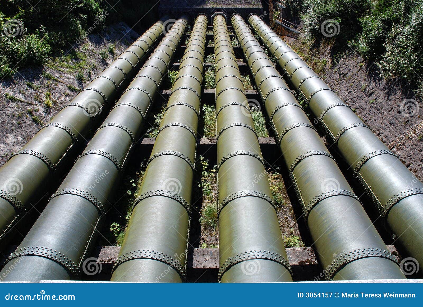 Gigantic water pipes stock image. Image of downpipe ...