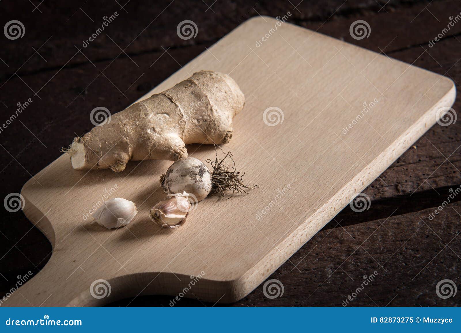 Gigger and garlic stock image. Image of ginger, vegetable - 82873275