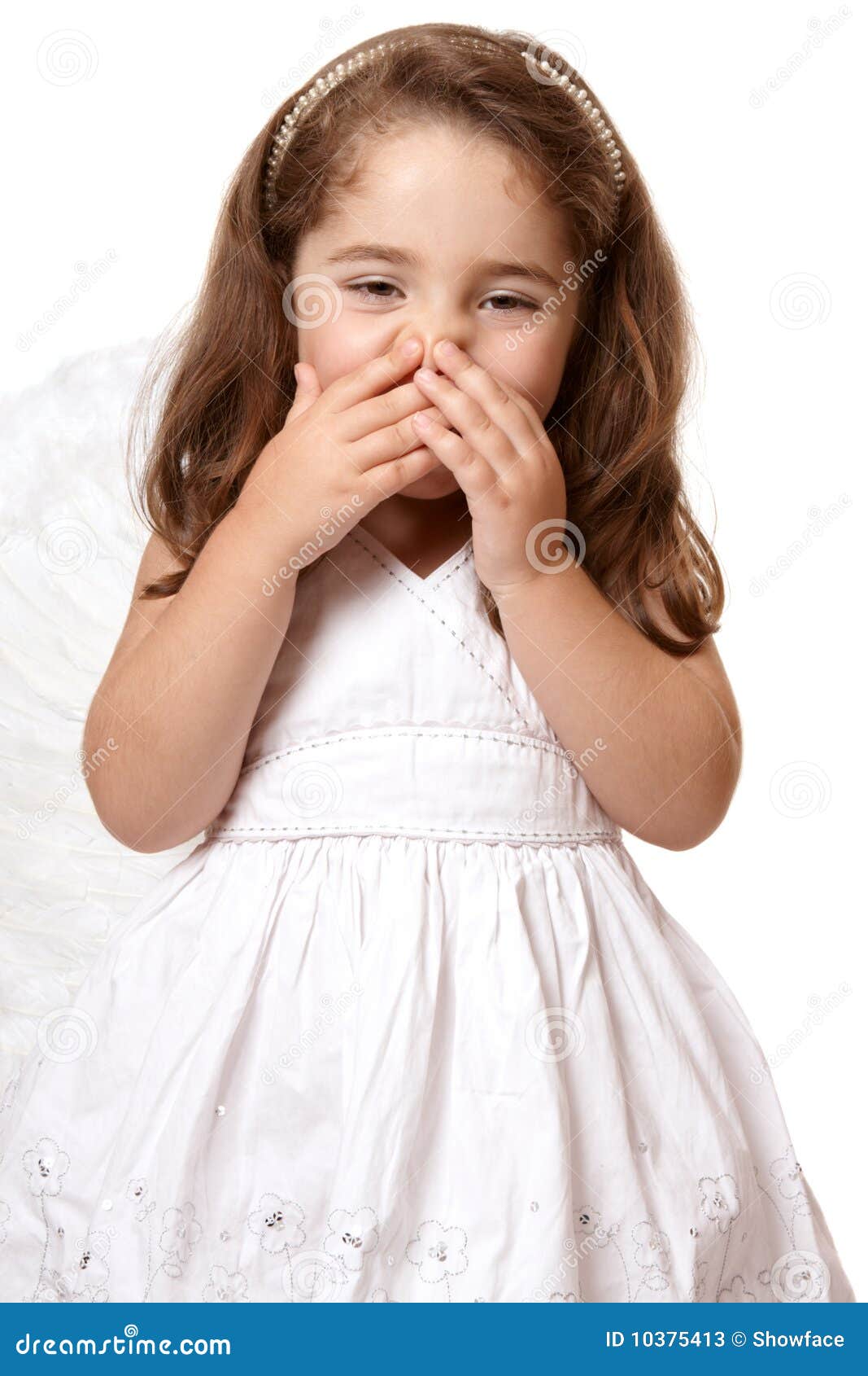 Giggling angel or fairy stock image. Image of pretty - 10375413
