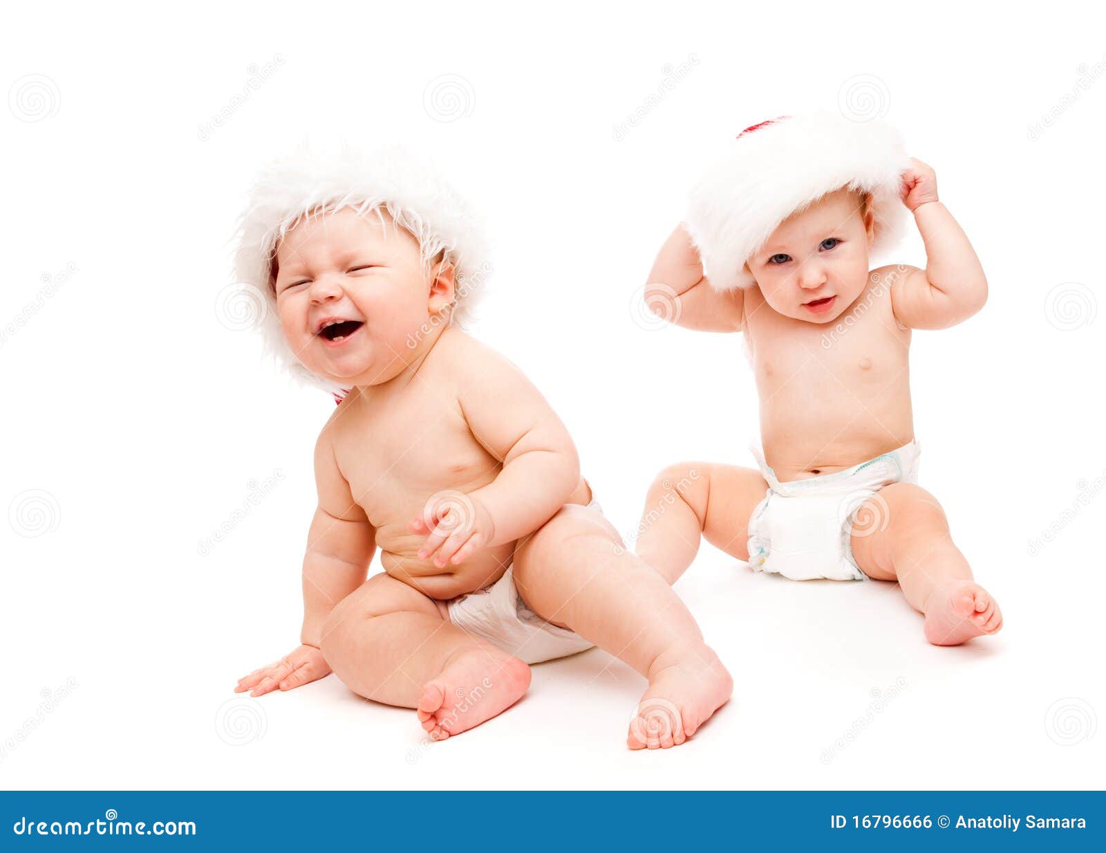 Giggling Babies Royalty Free Stock Image - Image: 16796666