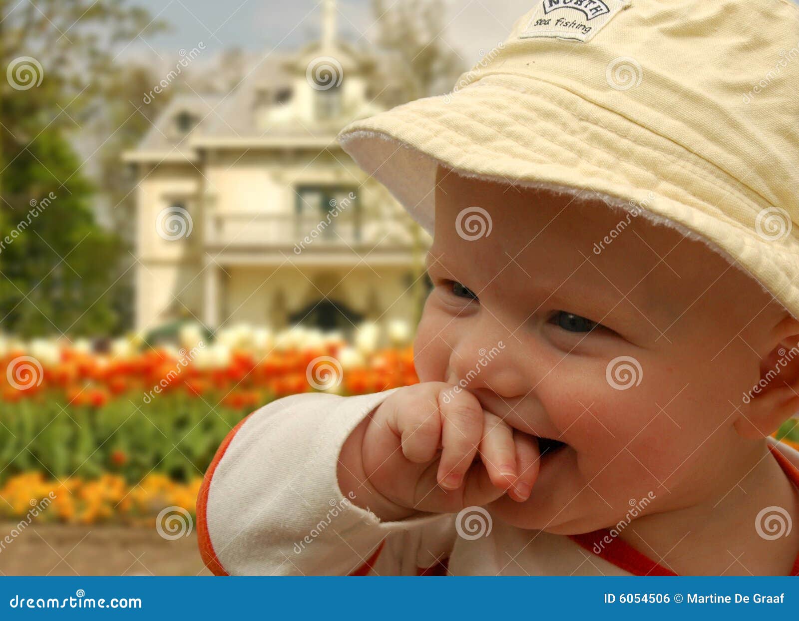 Giggling Baby stock photo. Image of outdoors, colourful - 6054506