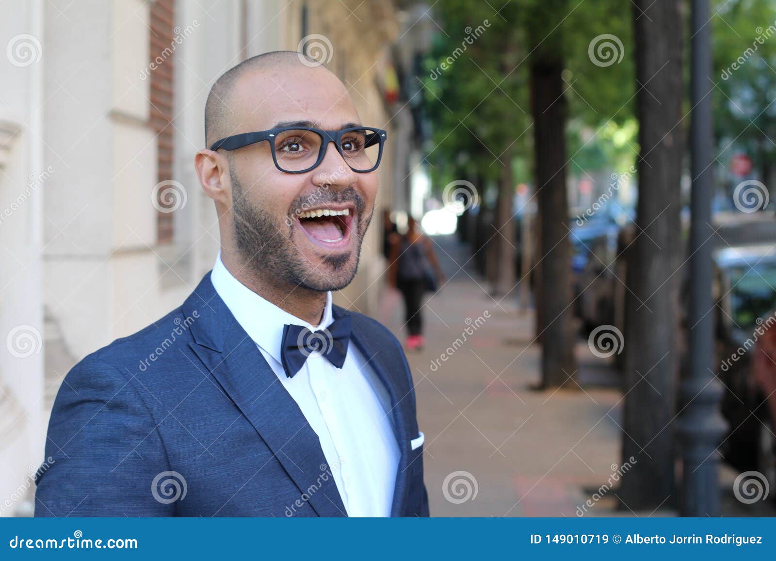 Giggly Ethnic Man Looking Quite Posh Stock Image - Image of businessman ...