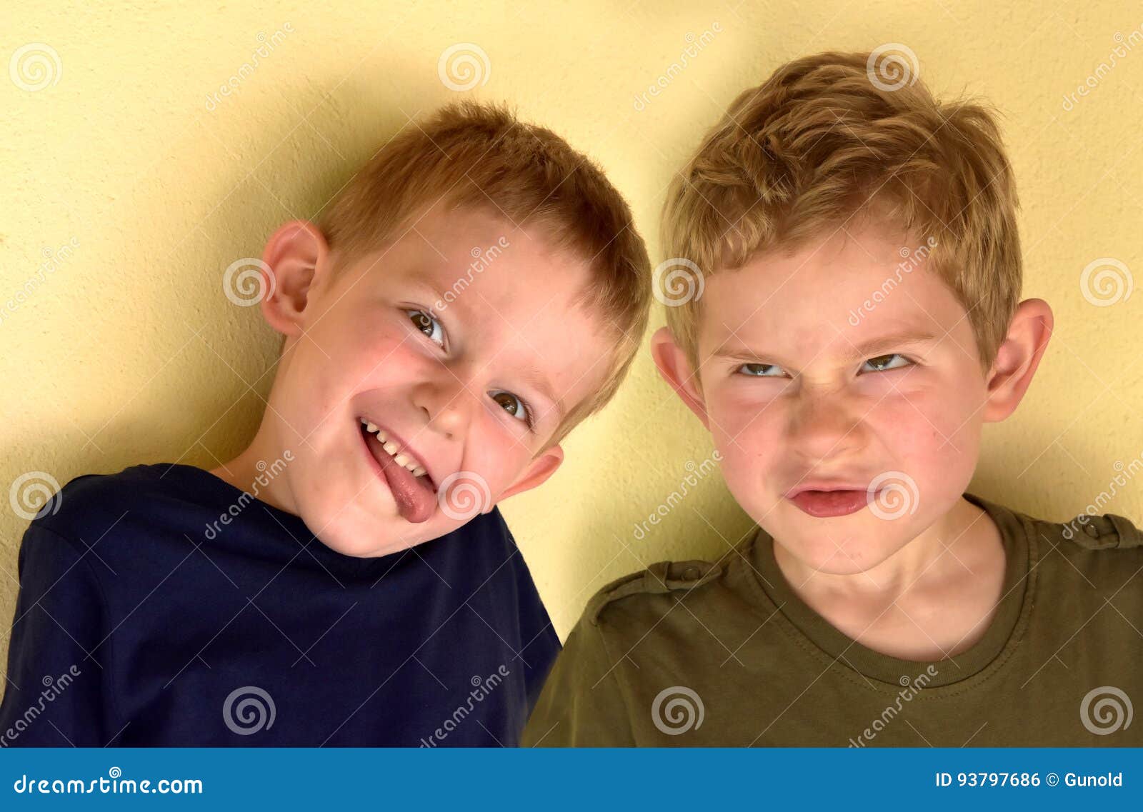 Giggly siblings stock photo. Image of mischievous, male - 93797686