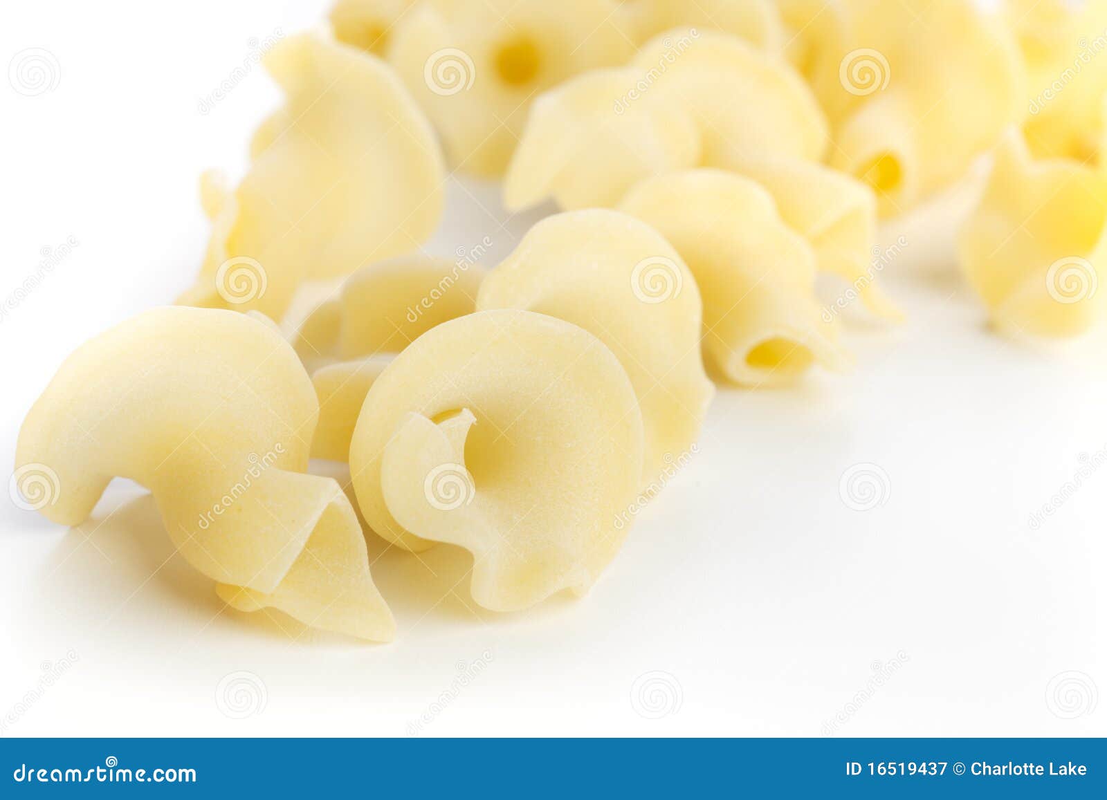 Gigli Pasta Isolated stock image. Image of healthy, ingredient - 16519437