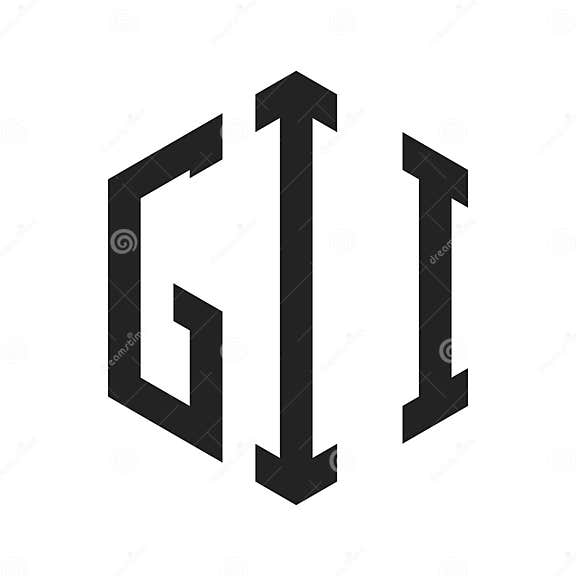 GII Logo Design. Initial Letter GII Monogram Logo Using Hexagon Shape ...