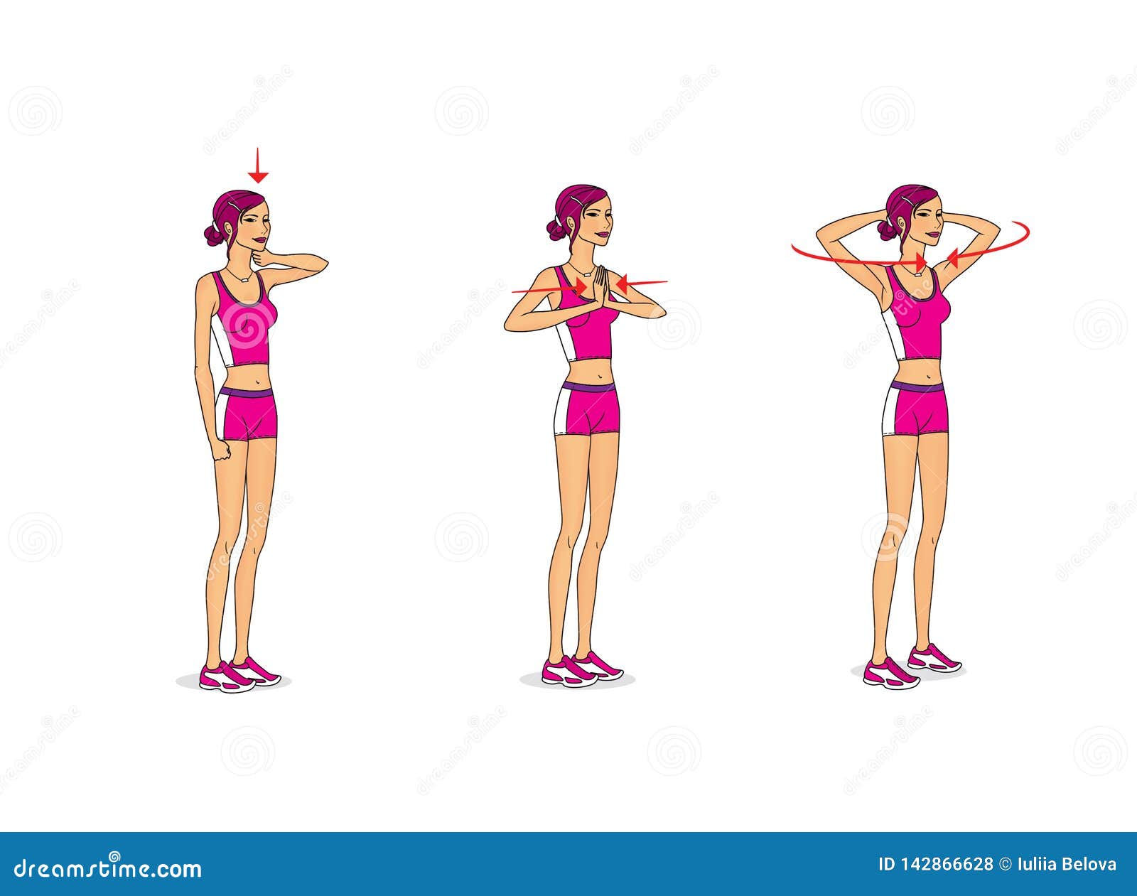 Giirl Is Training. Dynamic Training For Mobility Of The Joints Of The ...