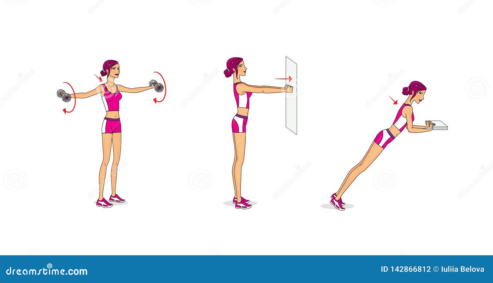 Giirl Is Training. Dynamic Training For Mobility Of The Joints Of The ...