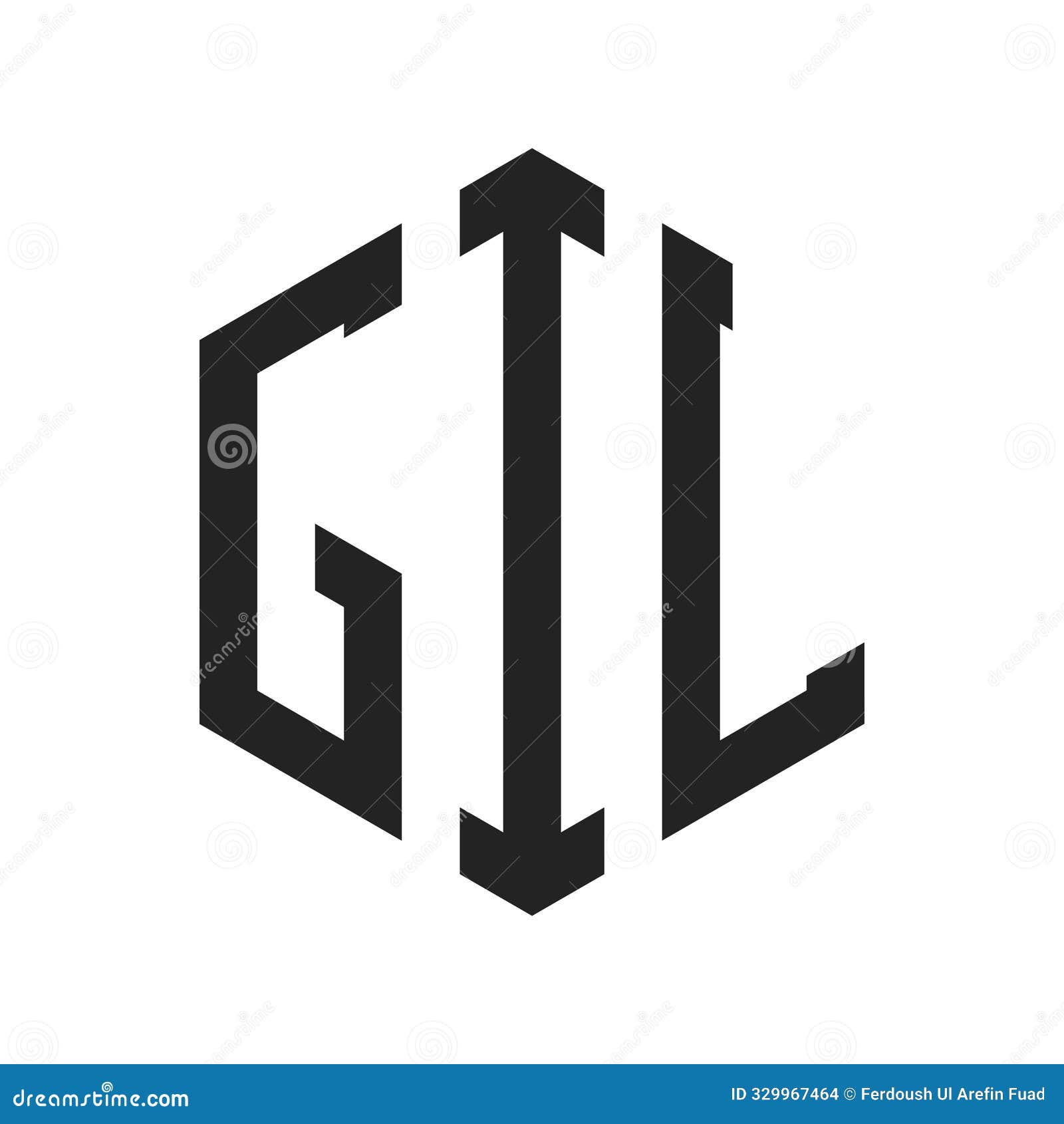 GIL Logo Design. Initial Letter GIL Monogram Logo Using Hexagon Shape ...