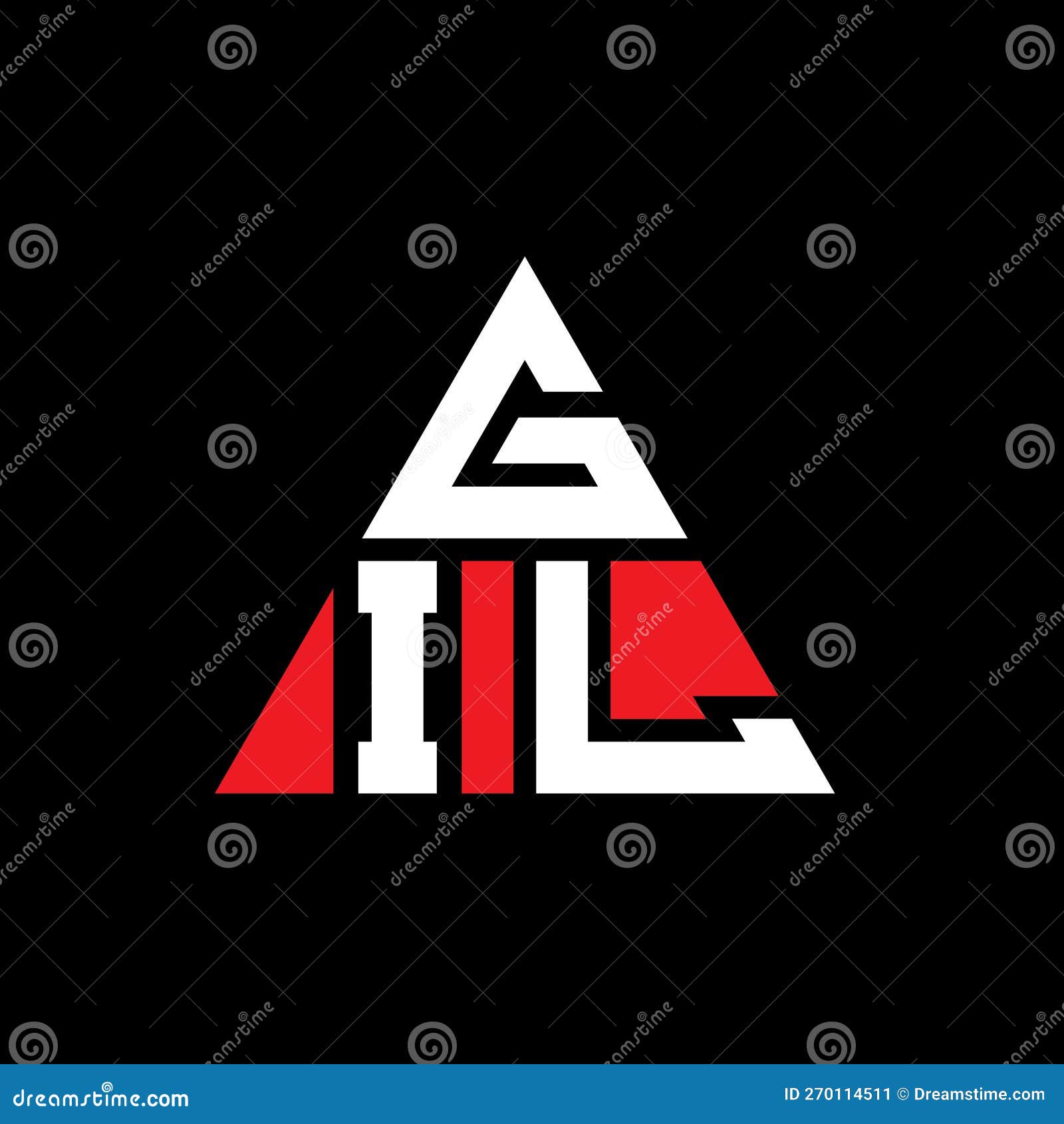 GIL Triangle Letter Logo Design with Triangle Shape. GIL Triangle Logo ...