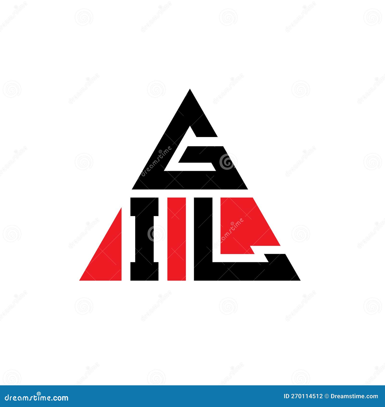 GIL Triangle Letter Logo Design with Triangle Shape. GIL Triangle Logo ...