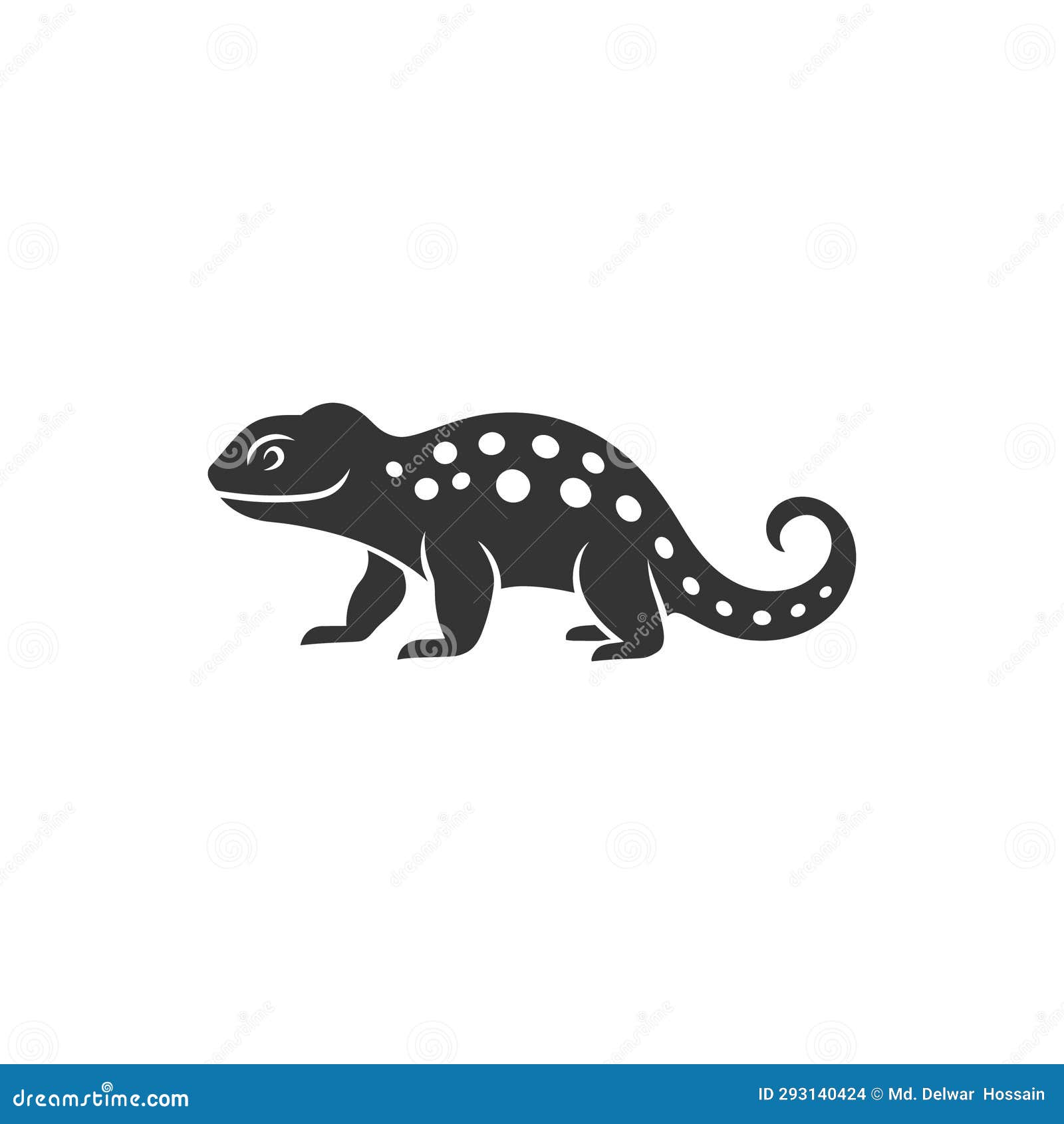 Gila monster icon stock vector. Illustration of logo - 293140424
