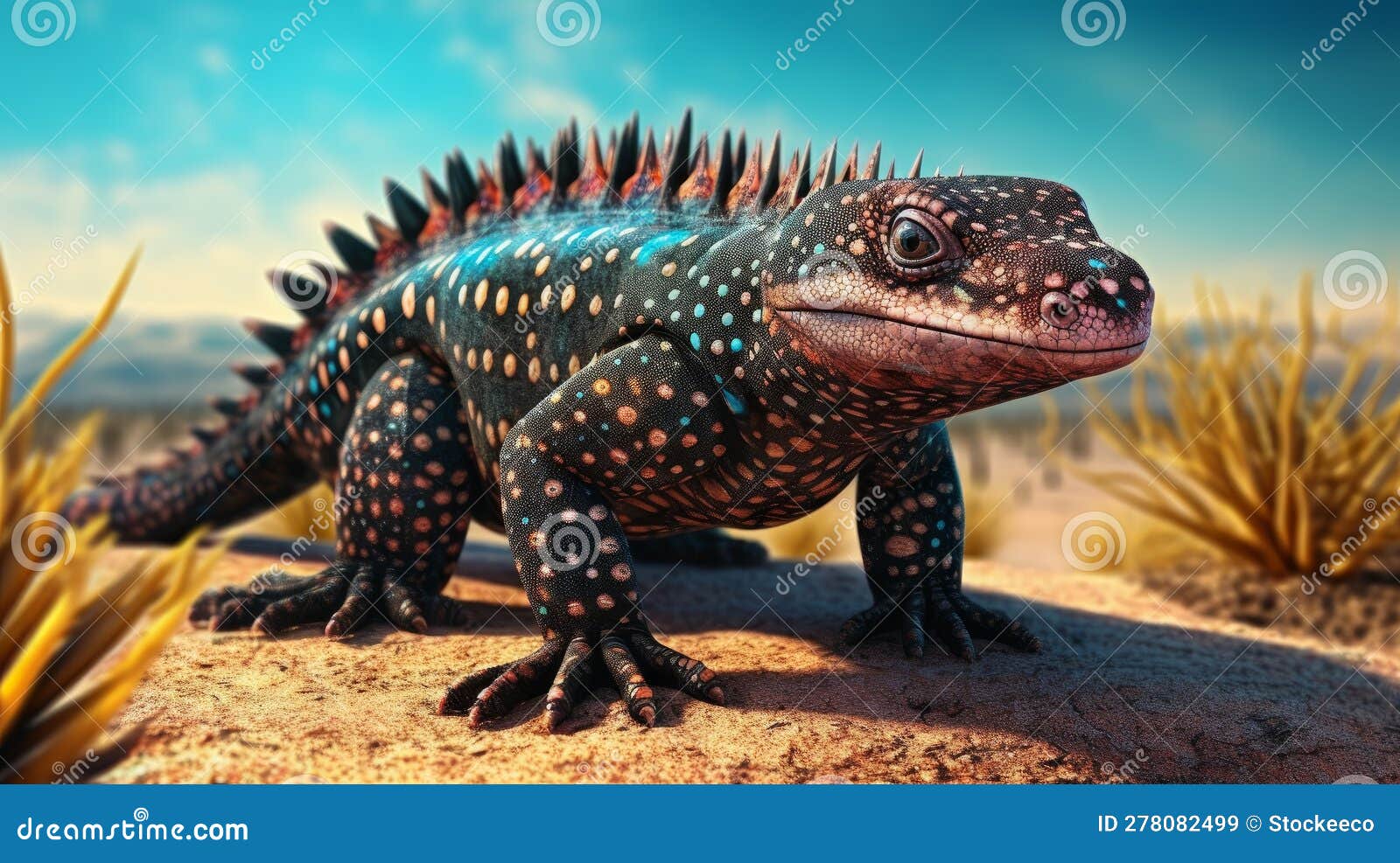 Gila Monster in Quantum Computing Stock Illustration - Illustration of ...