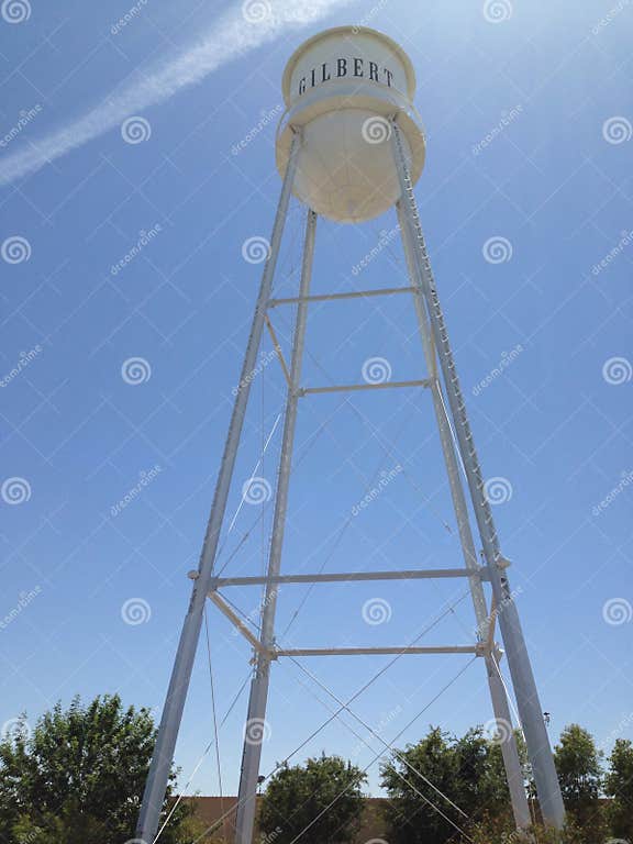 Gilbert water tower stock photo. Image of gilbert, city - 42586508