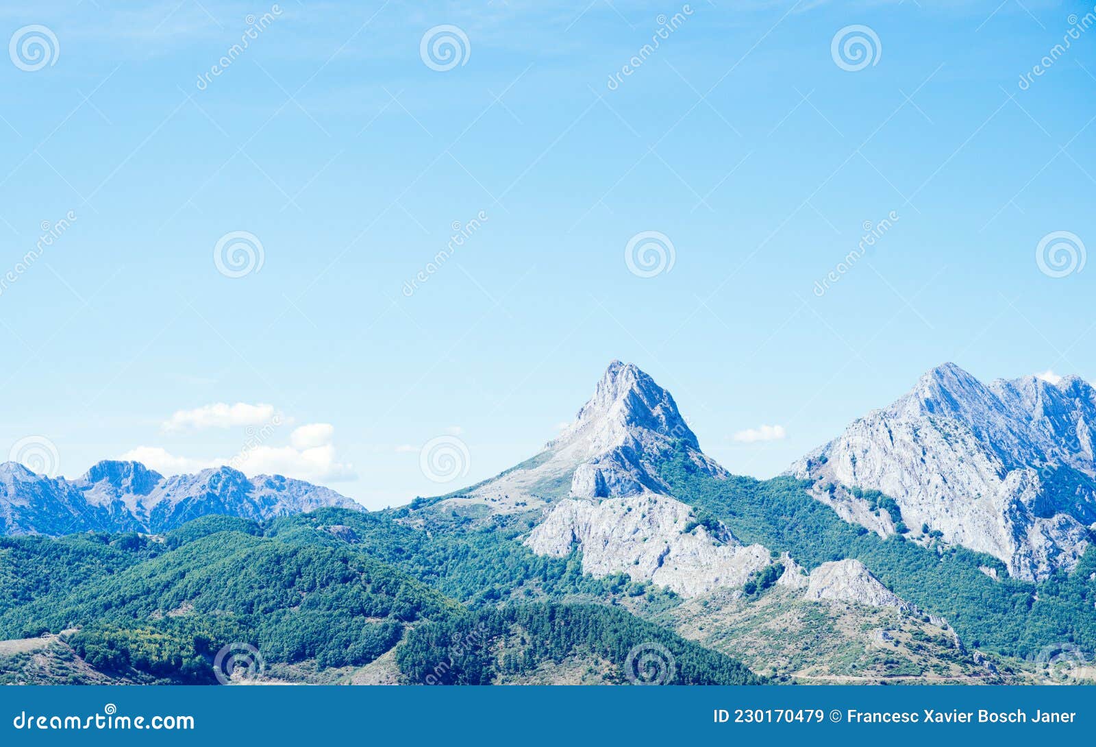 Gilbo Peak in Riano, Spain stock image. Image of landscape - 230170479