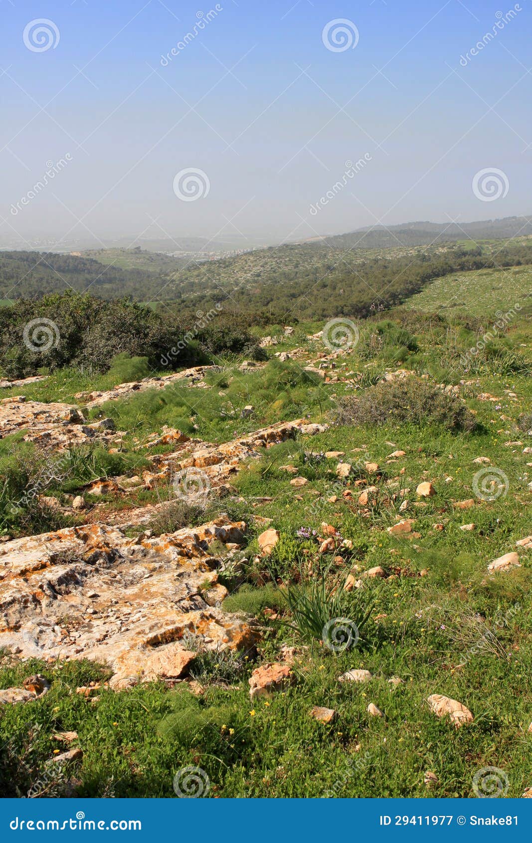 Gilboa, Israel stock image. Image of travel, israel, field - 29411977