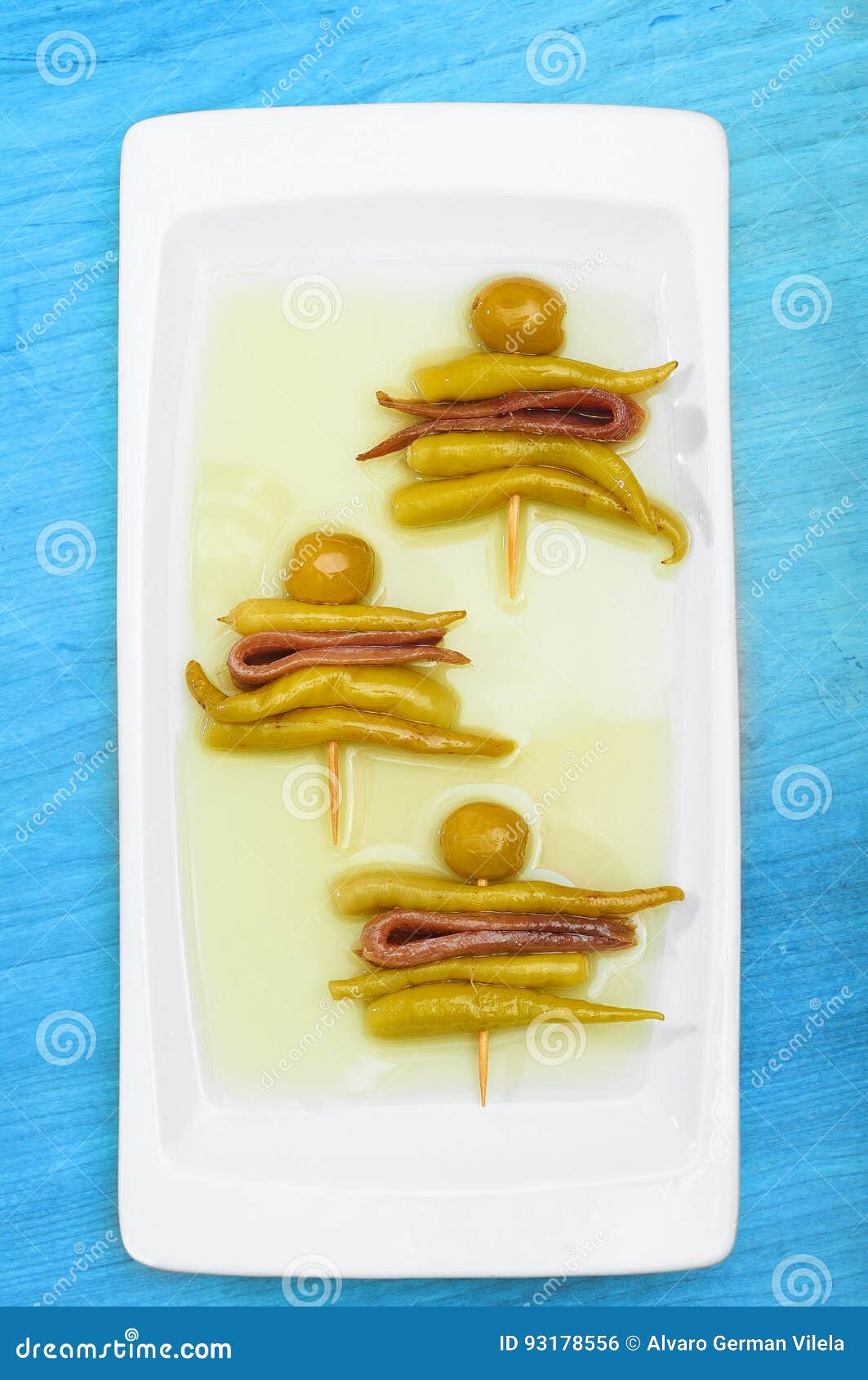 Gilda, Typical Spanish Pincho. Stock Photo - Image of pepper, gilda ...