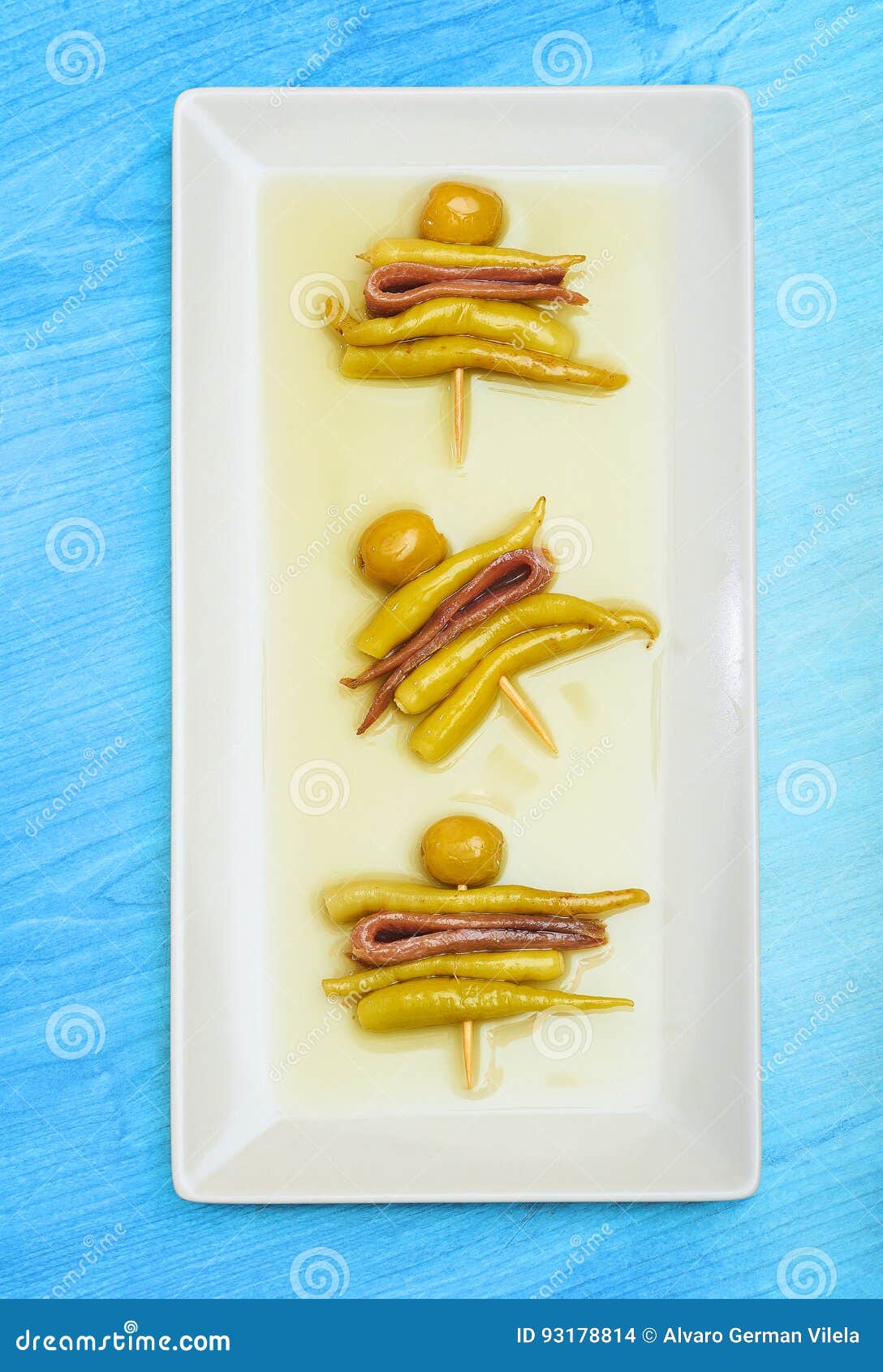 Gilda, Typical Spanish Pincho. Stock Photo - Image of mediterranean ...