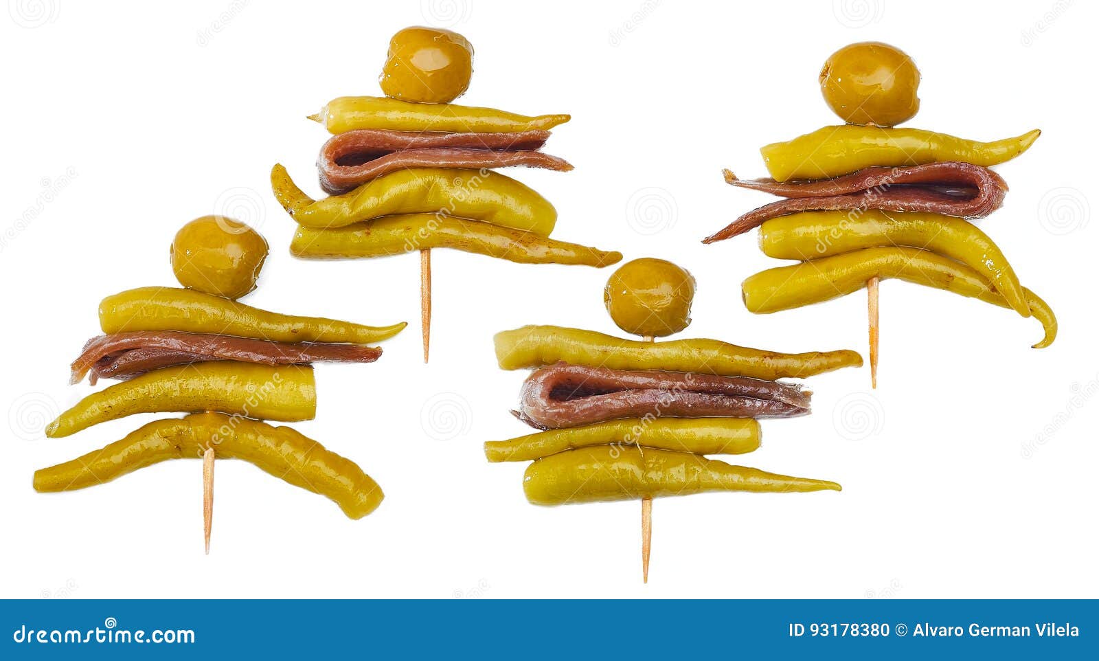 Gilda, Typische Spaanse Pincho Stock Foto - Image of seizoengebonden ...